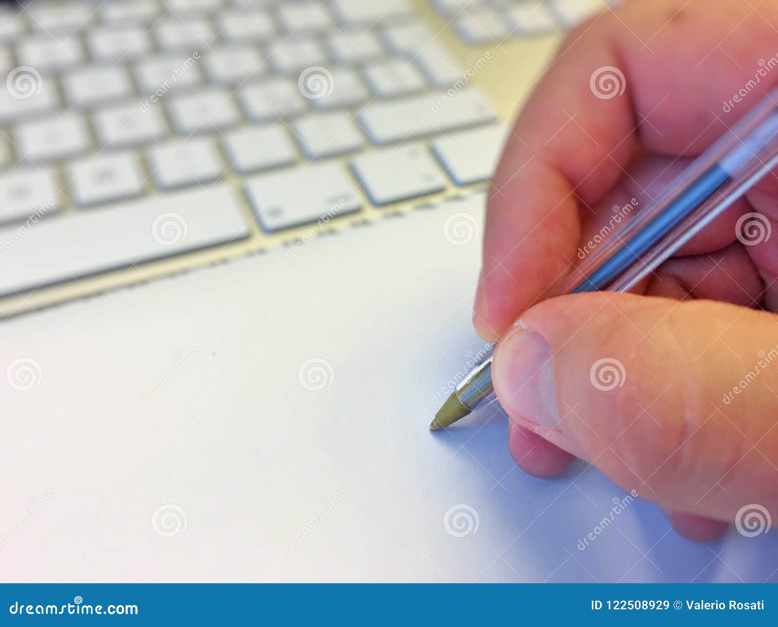 Male hand writing stock image. Image of note, concept - 122508929