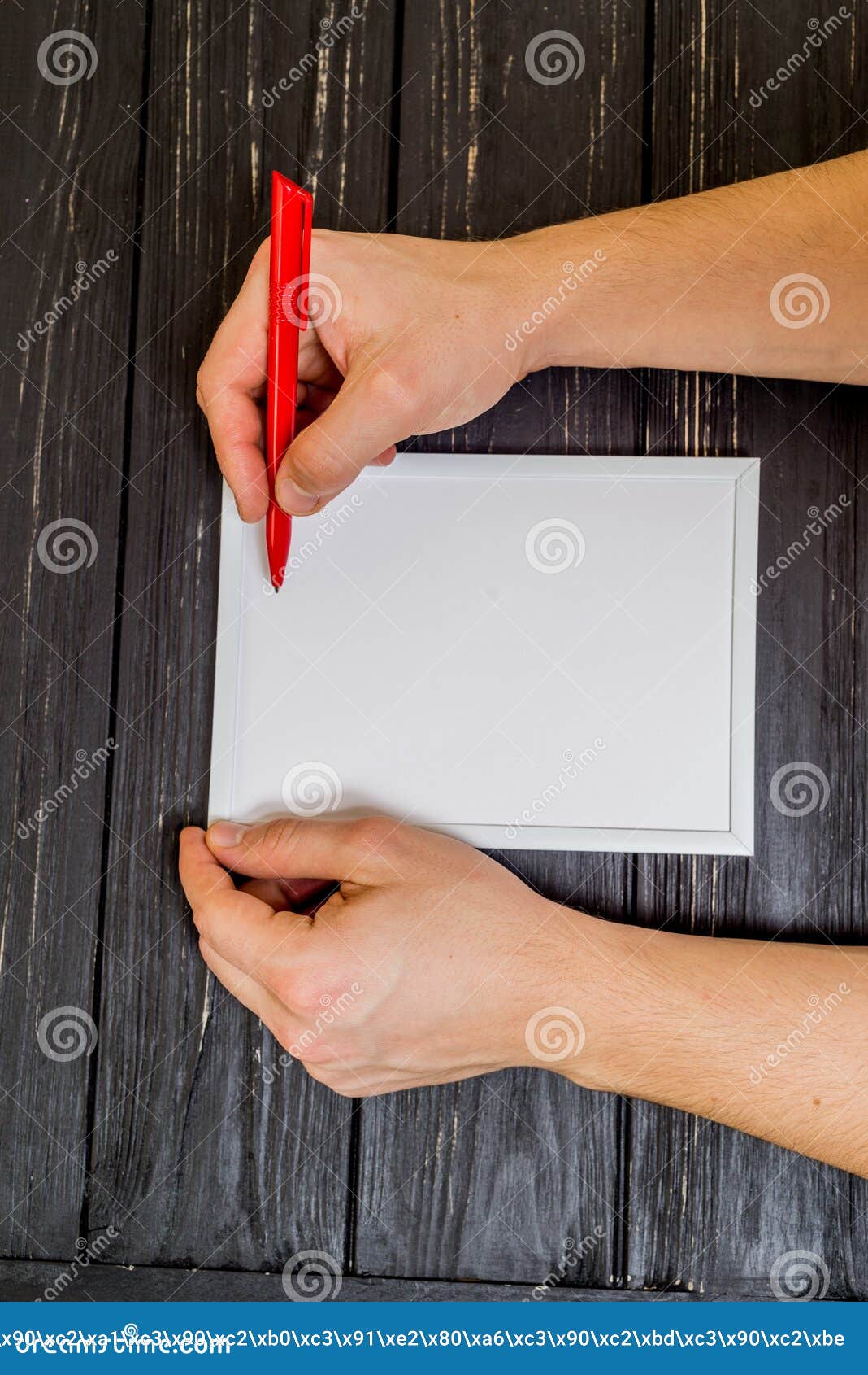 Male hand written on frame stock image. Image of panel - 87448337