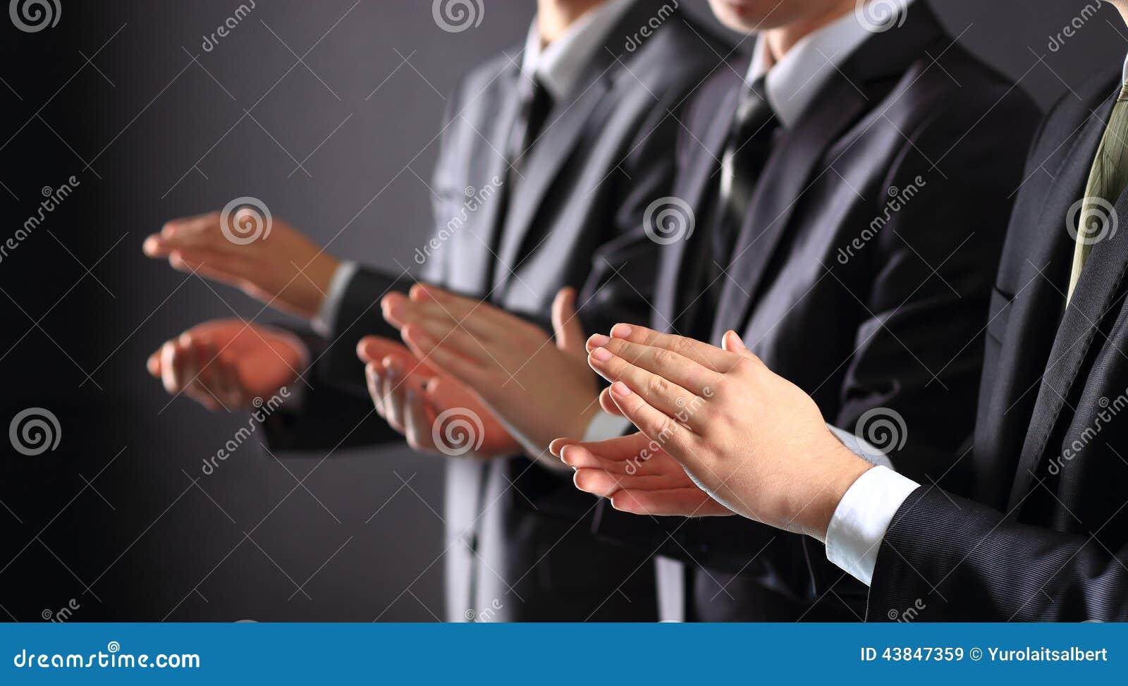 Male Hands Clapping on Black Stock Image - Image of applaud, caucasian ...