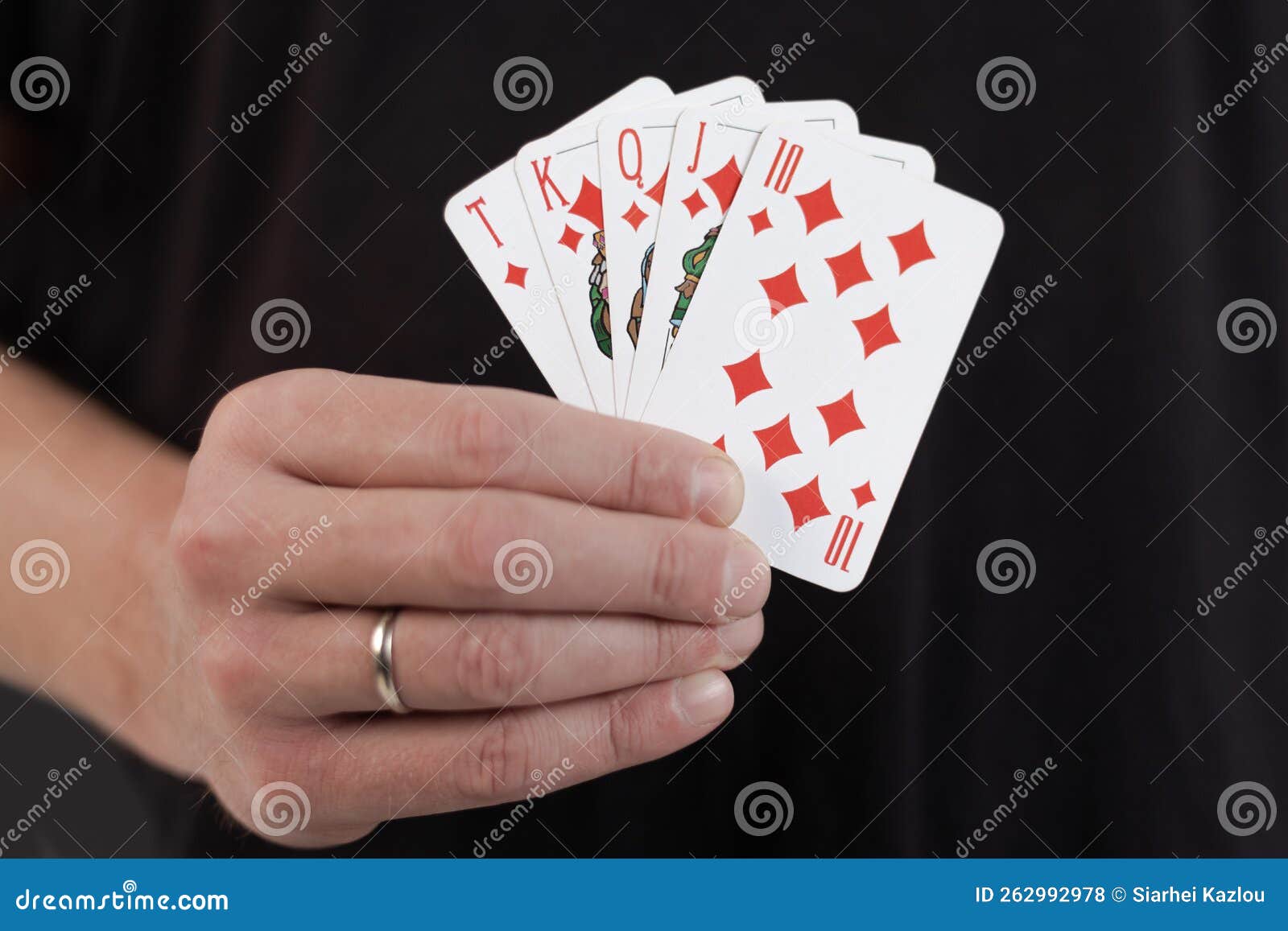 Male Hands Hold a Deck of Cards and Show Tricks. Stock Photo - Image of ...