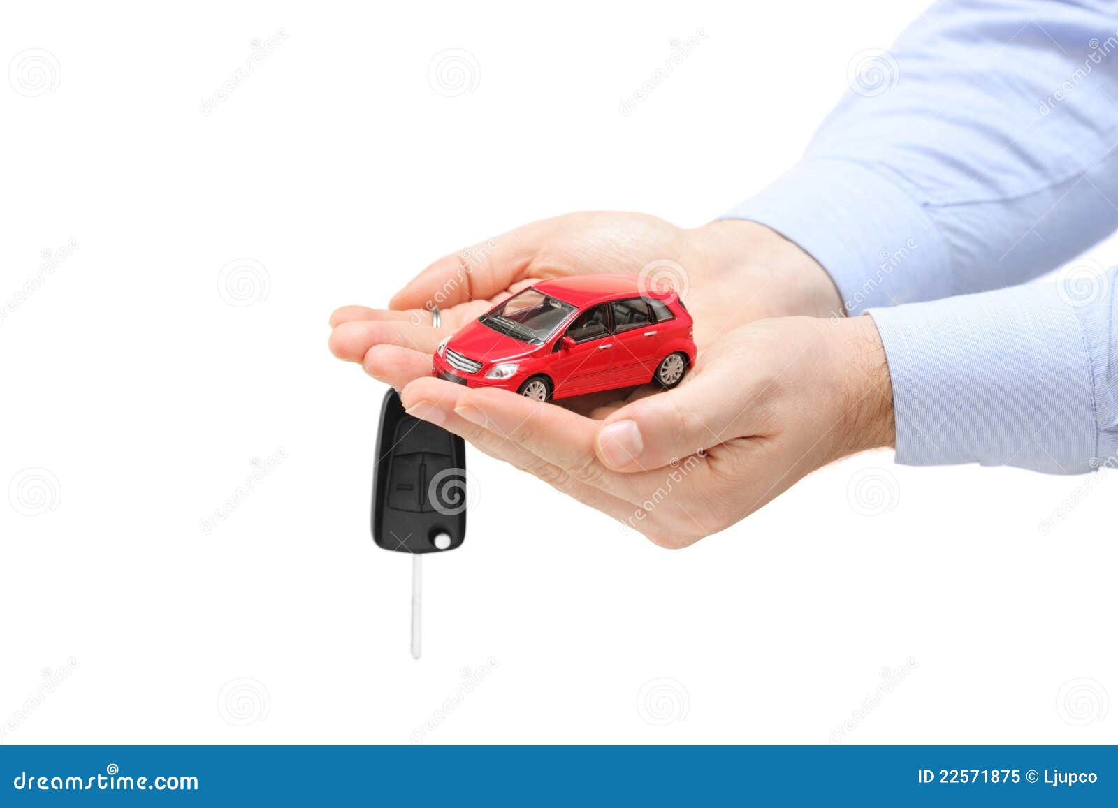 Male Hands Holding a Car and Keys Stock Image - Image of color ...