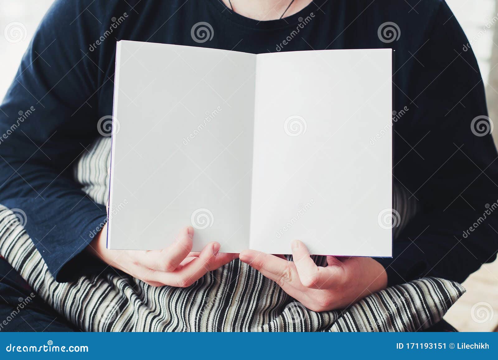 Male Hands Holding a Notebook Stock Image - Image of businessman, diary ...