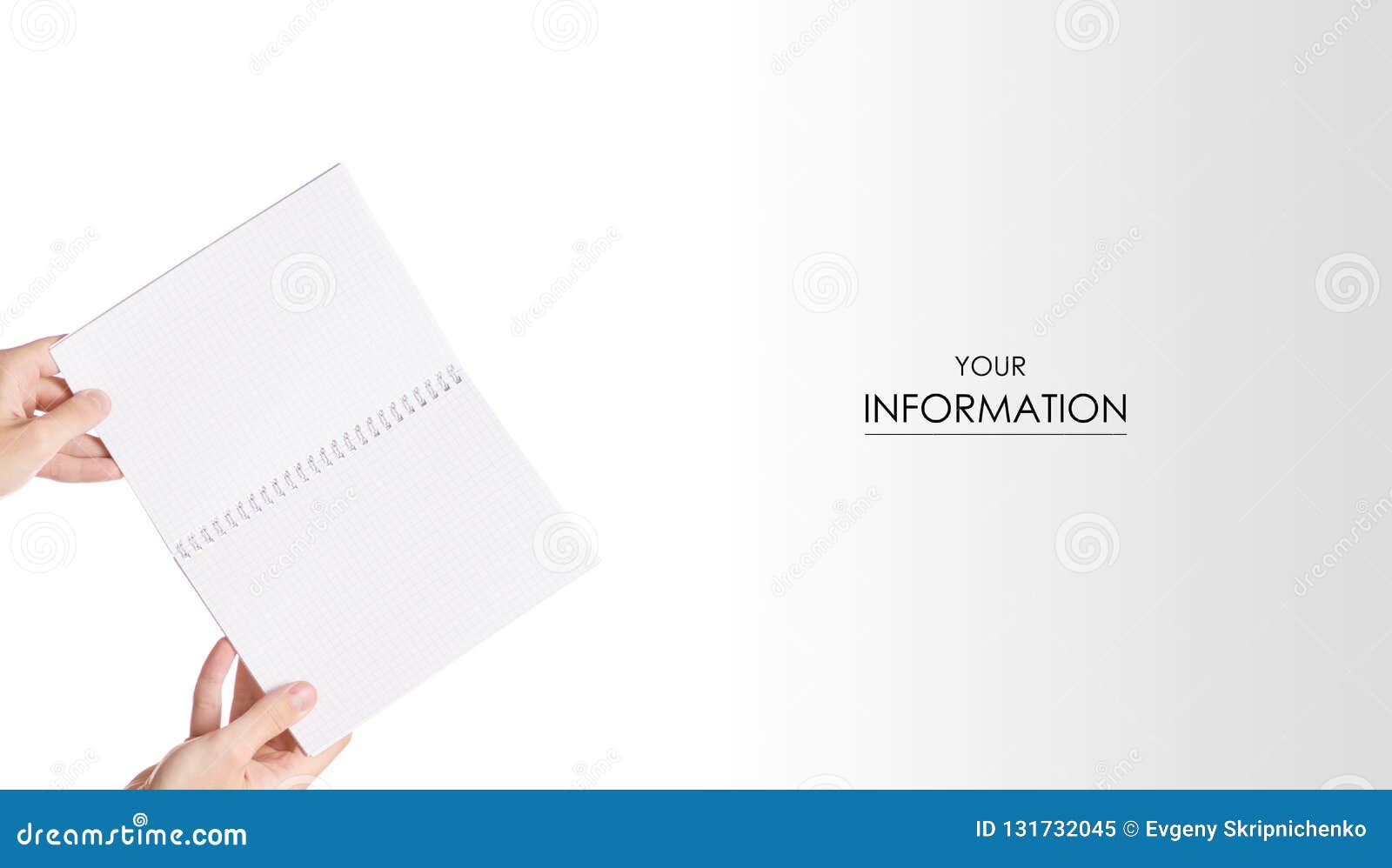 Male Hands Holding Notebook Pattern Stock Image - Image of beauty ...