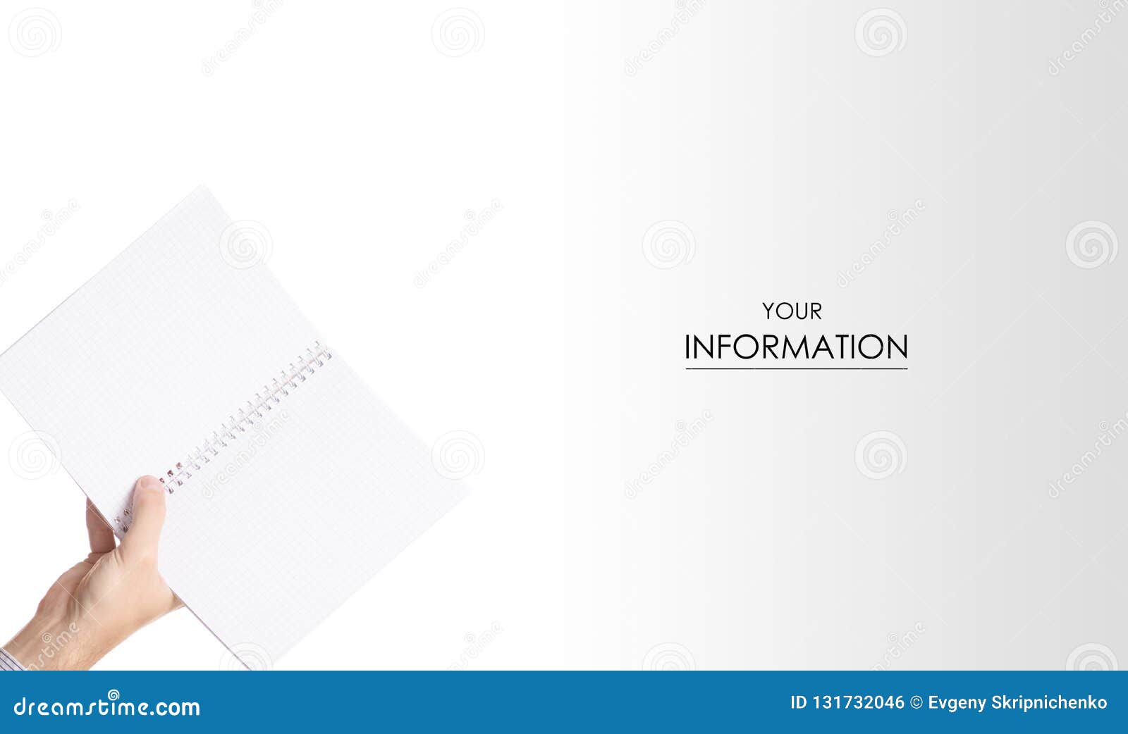 Male Hands Holding Notebook Pattern Stock Photo - Image of cover ...