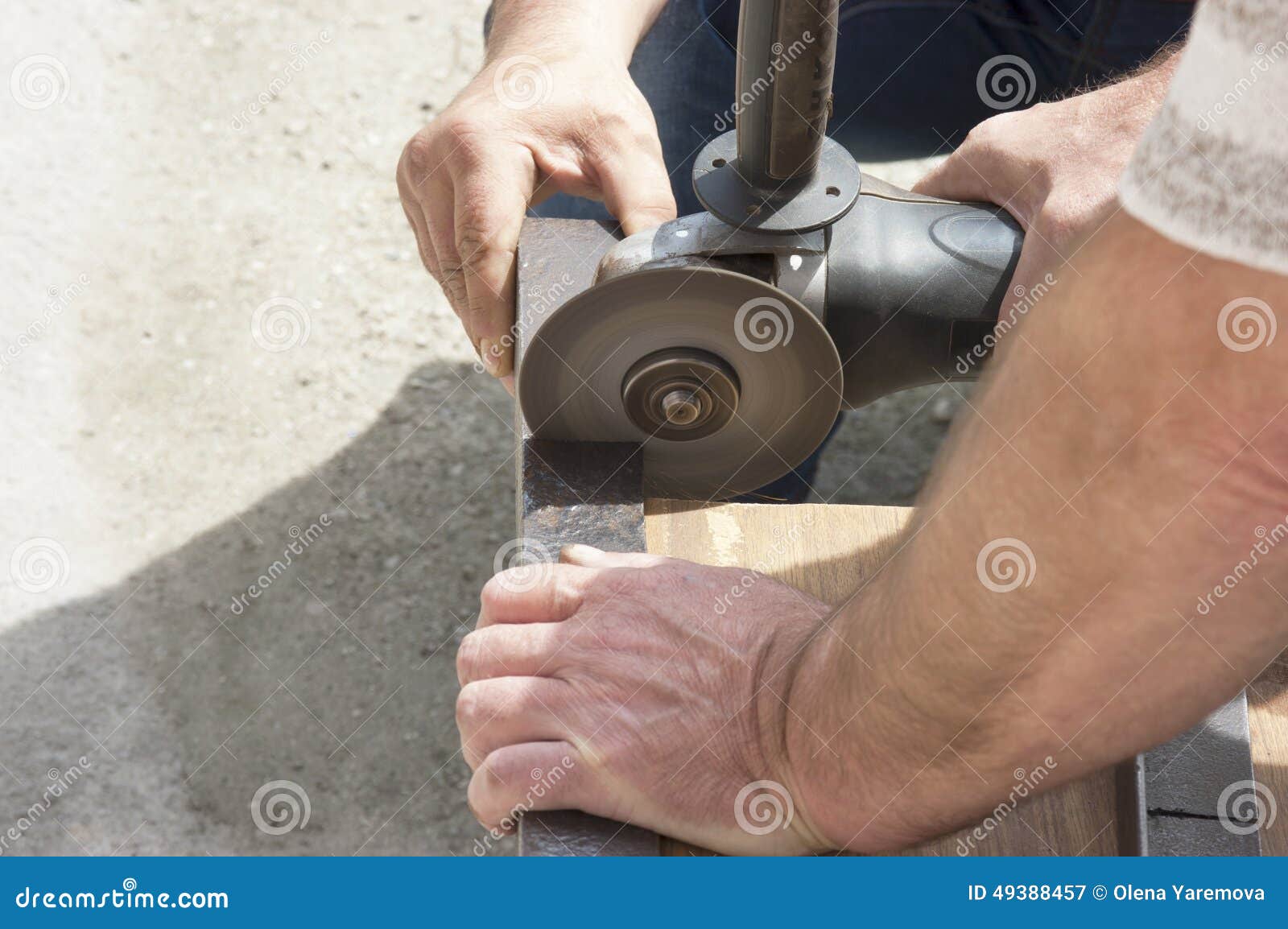 Male hands stock image. Image of working, grinder, wheel - 49388457
