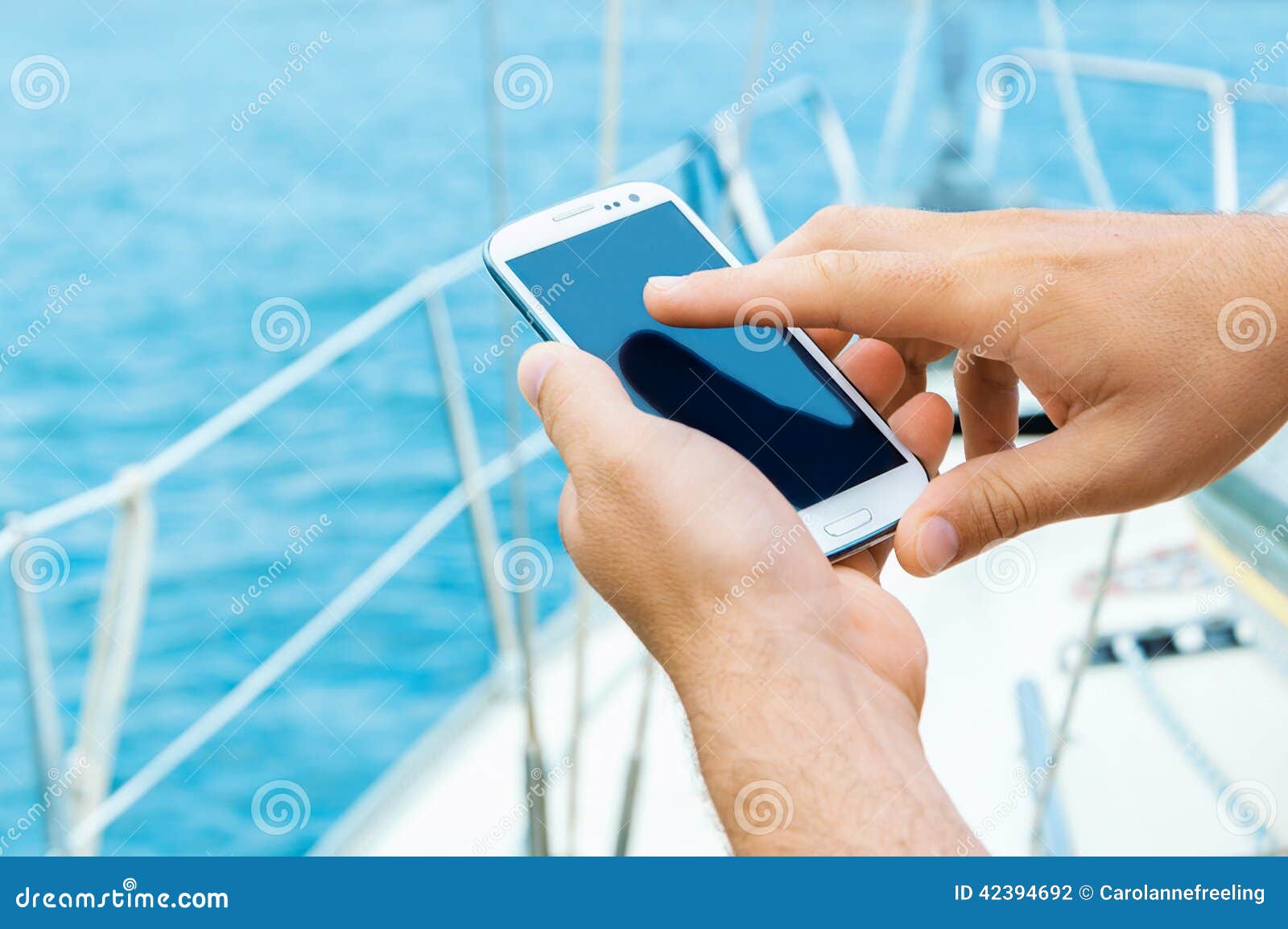 Male hands with smartphone stock photo. Image of cellphone - 42394692