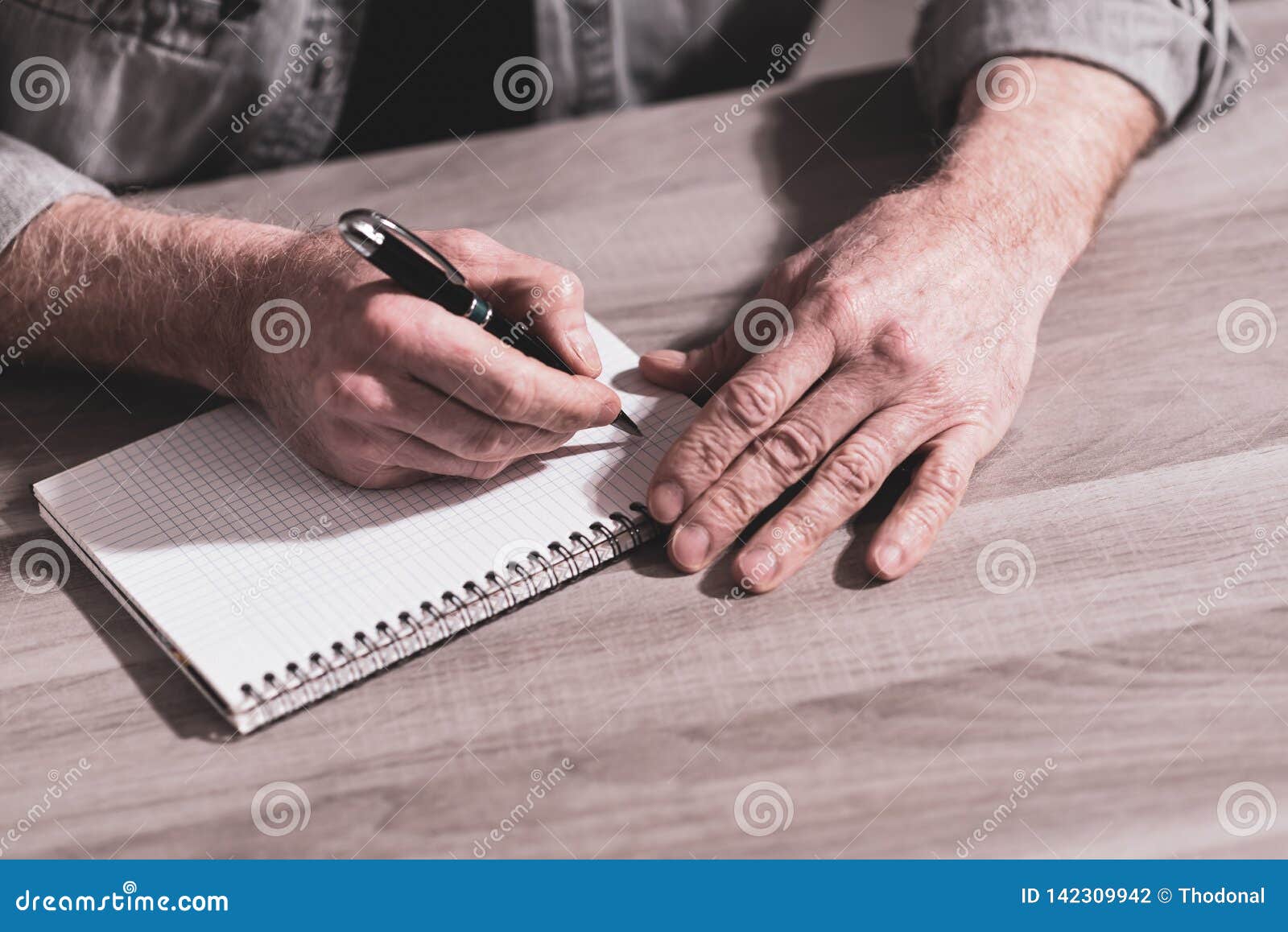 Male hands taking notes stock photo. Image of people - 142309942