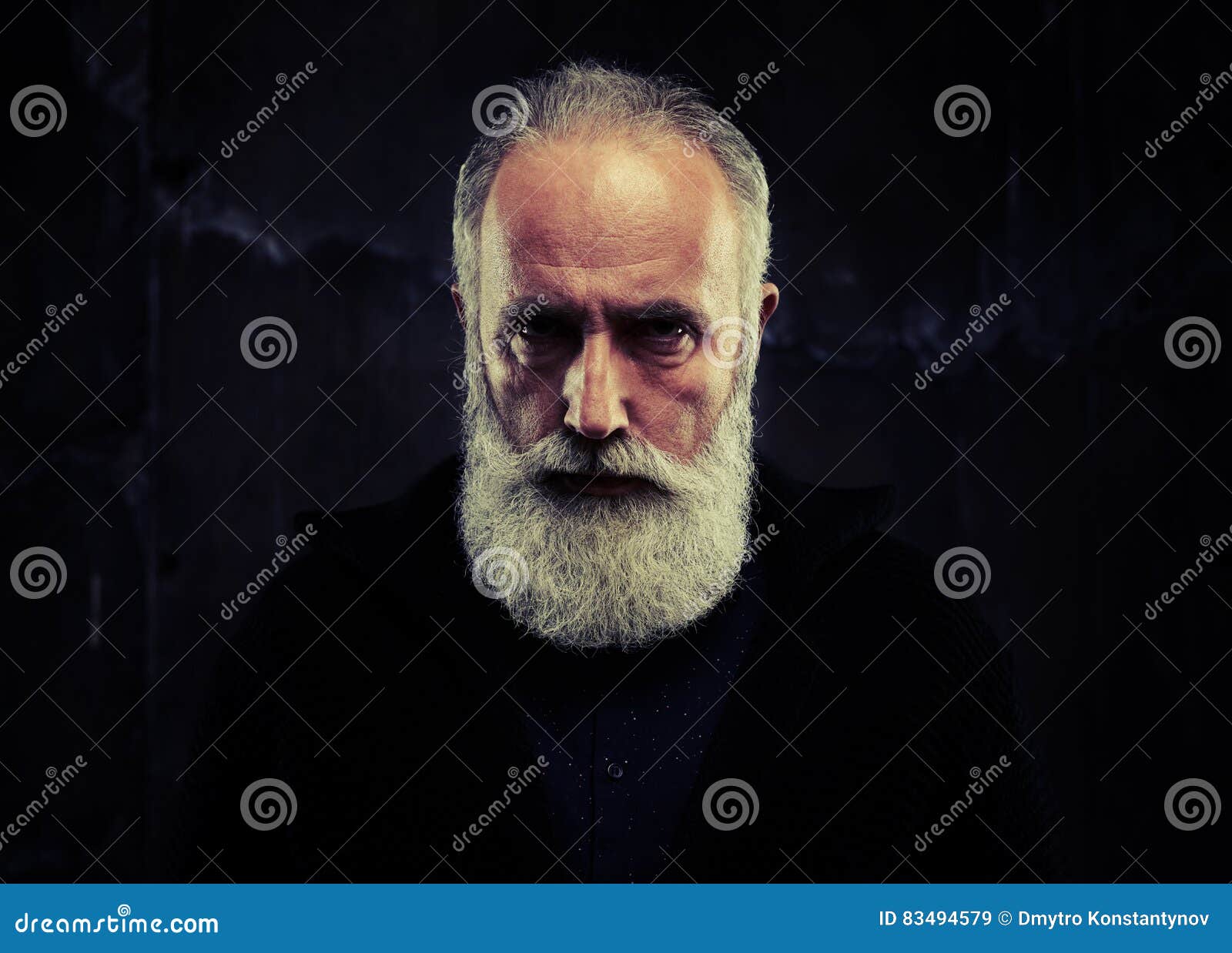 Male Having a Grim Expression Stock Image - Image of black, pullover ...