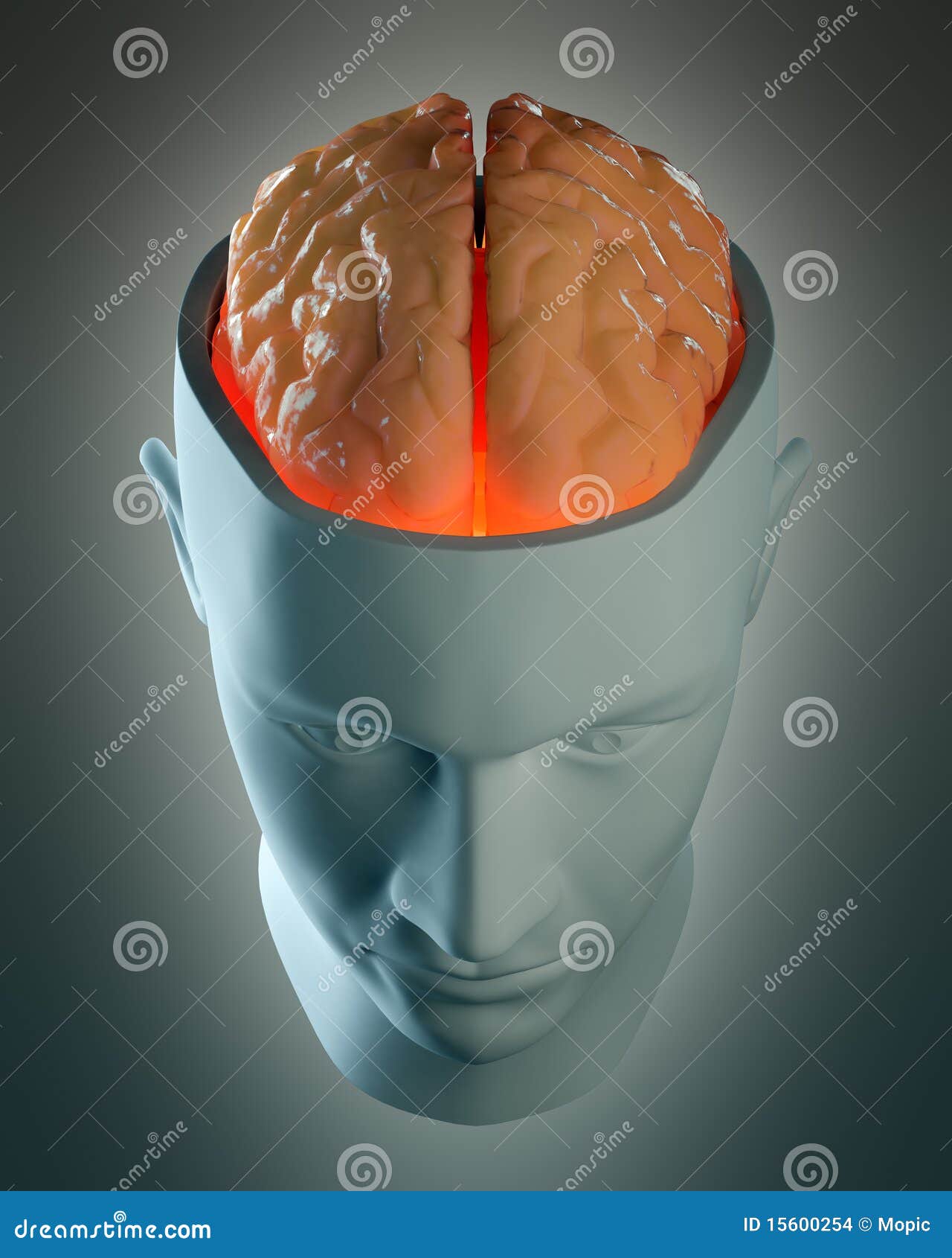 Male head abstract stock illustration. Illustration of inside - 15600254