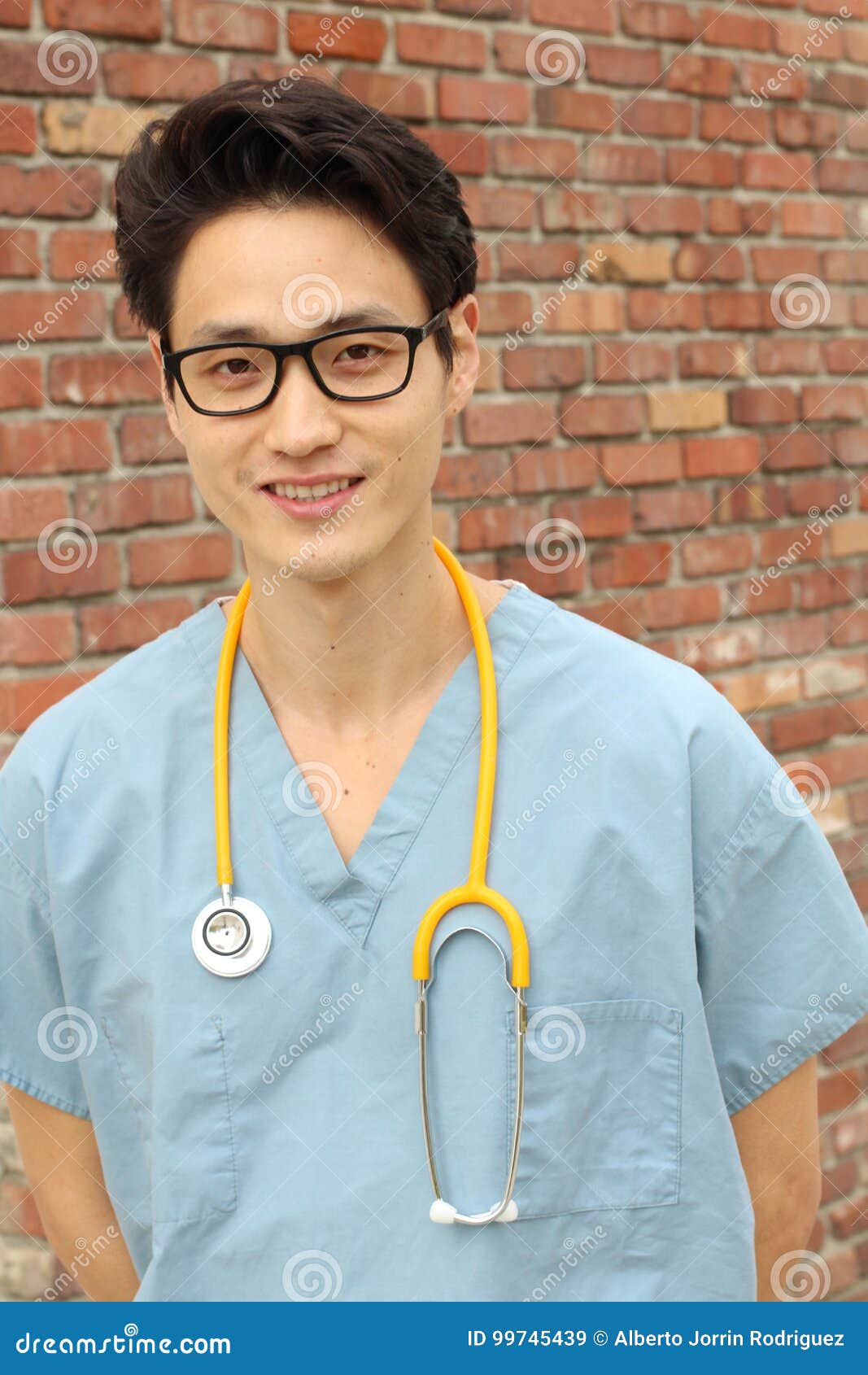 Male Health Care Worker Smiling Stock Image - Image of hand, occupation ...