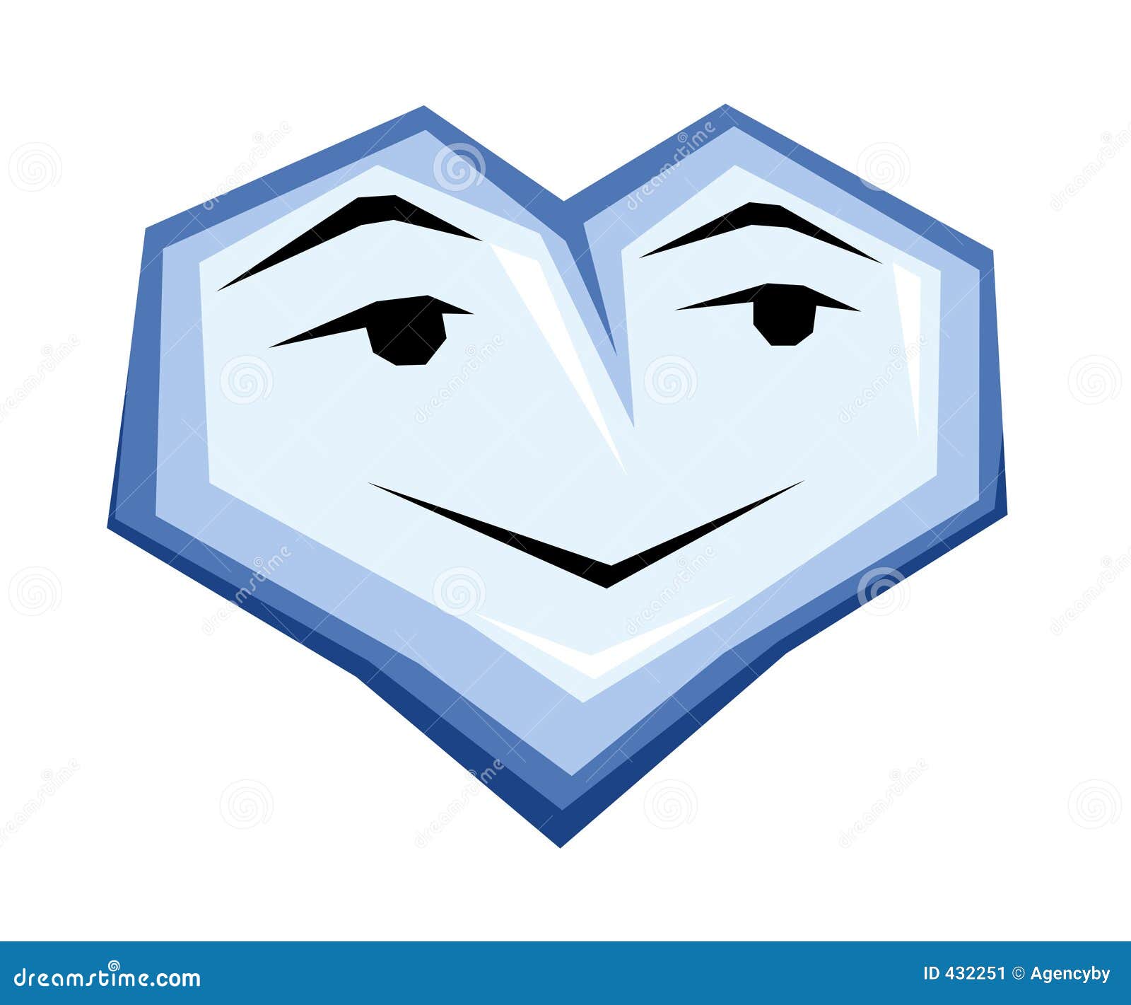 Male heart stock vector. Illustration of romantic, feelings - 432251