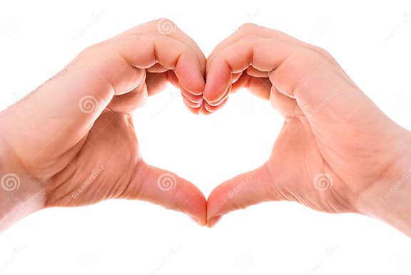 Male heart hands stock image. Image of showing, symbol - 17897597