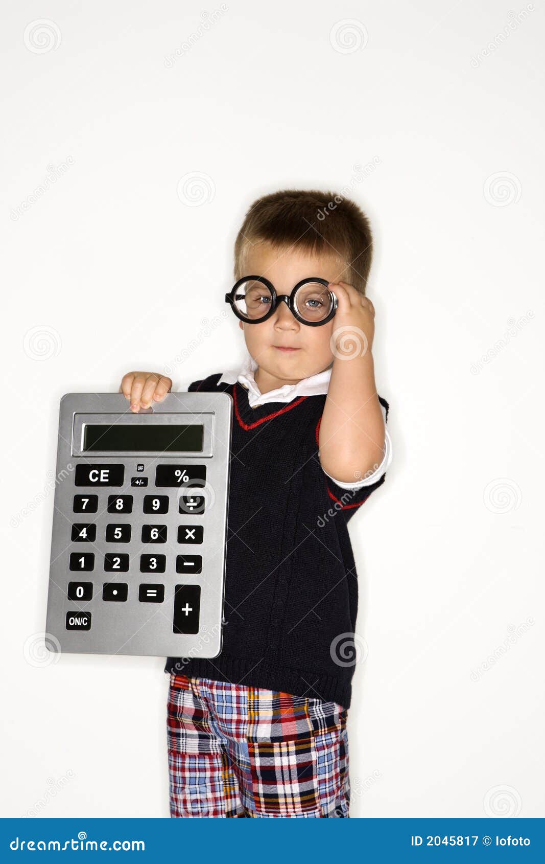Male holding calculator. stock image. Image of vertical - 2045817
