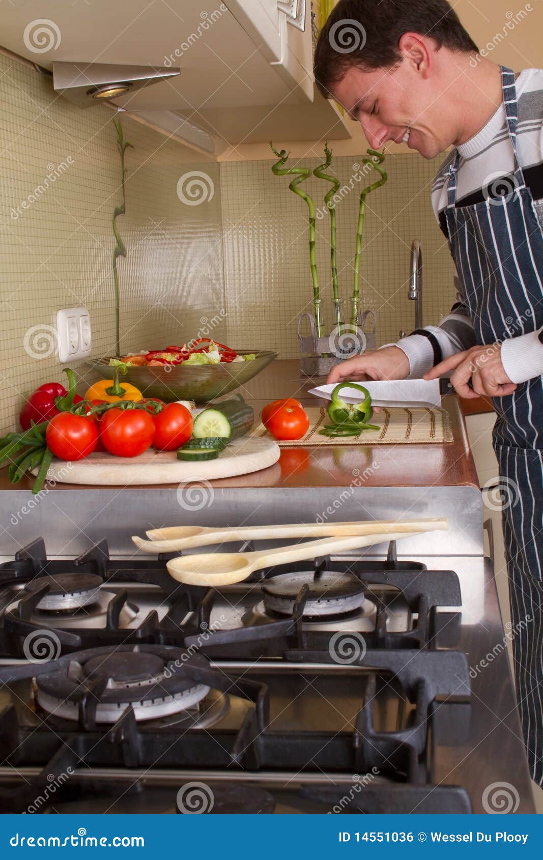Male in home kitchen stock photo. Image of fresh, house - 14551036