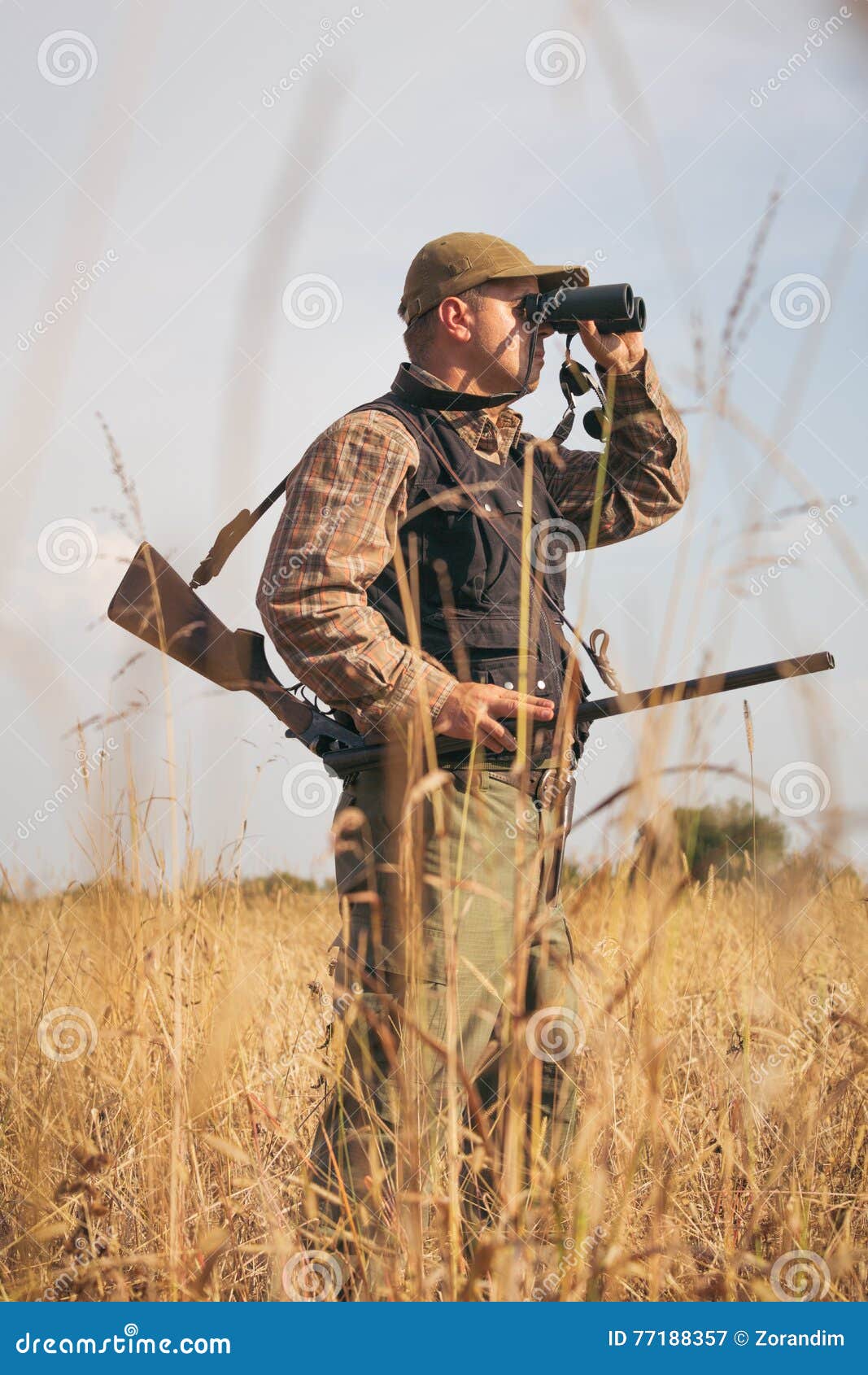 Male hunter stock image. Image of hunter, forest, finger - 77188357