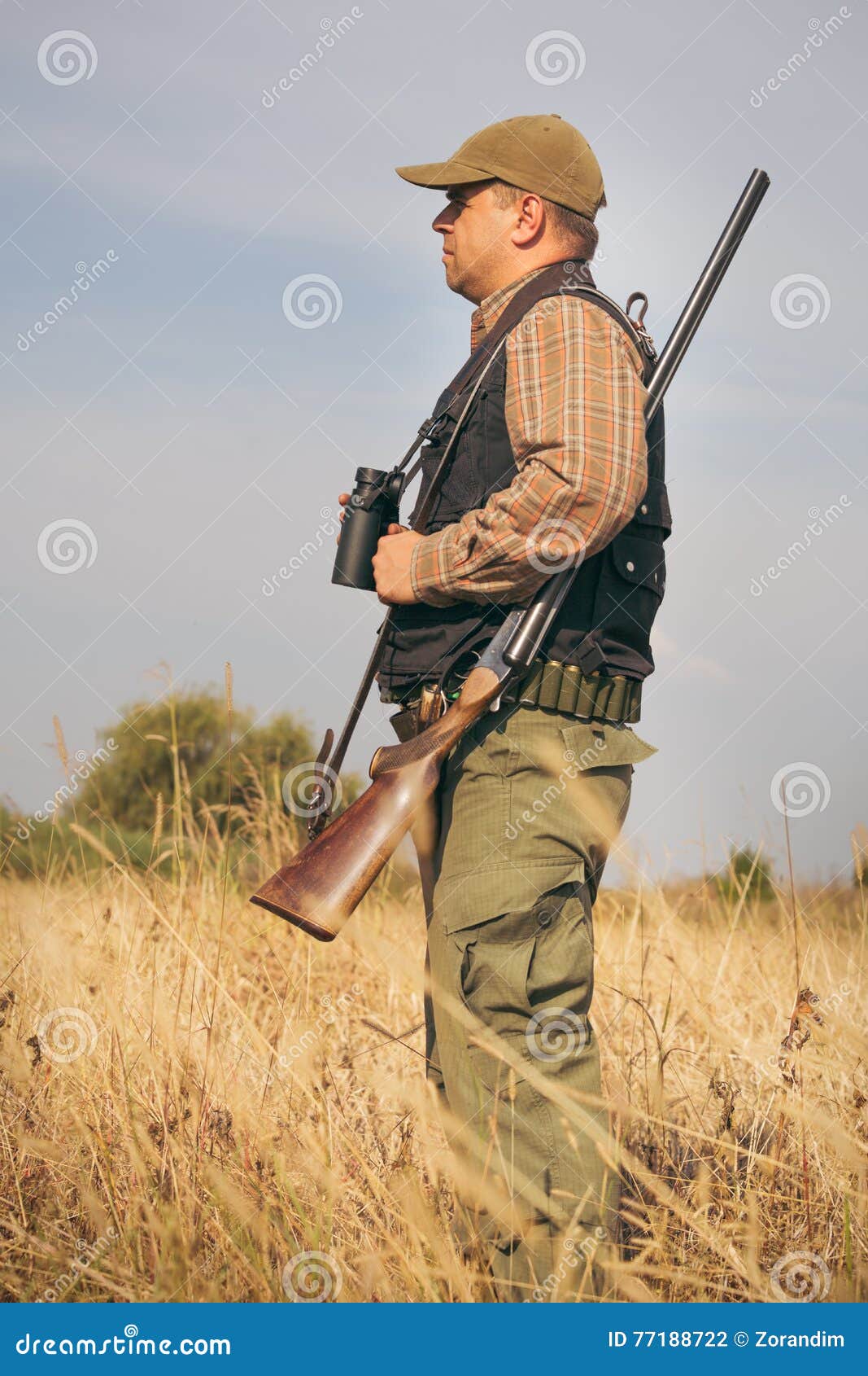 Male hunter stock photo. Image of opening, caliber, danger - 77188722