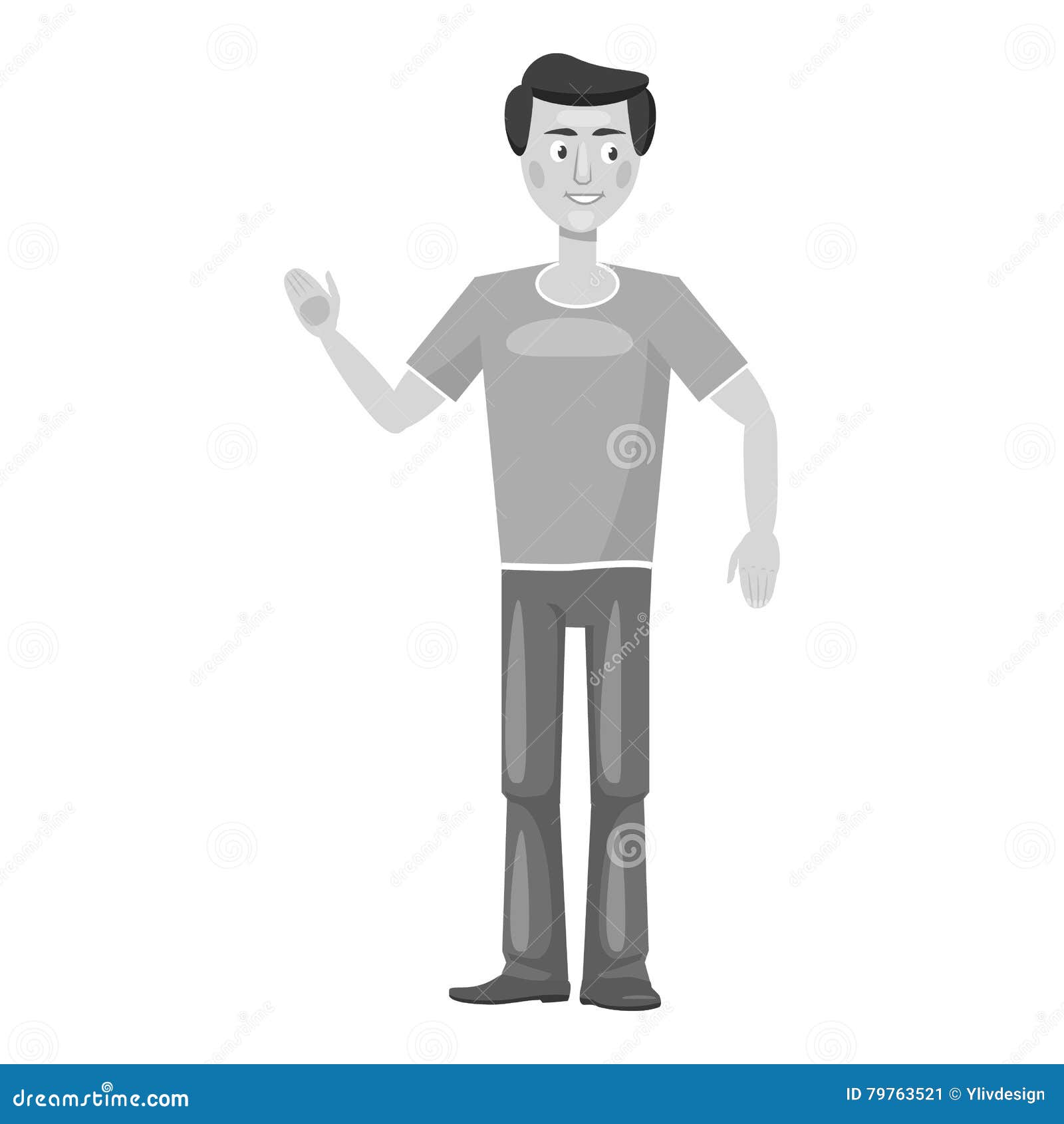 Male Icon, Gray Monochrome Style Stock Vector - Illustration of gender ...