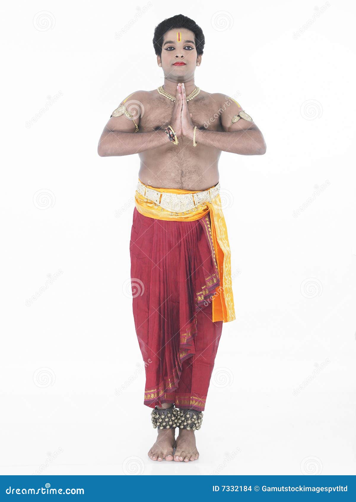Male Indian Traditional Dancer Royalty-Free Stock Image | CartoonDealer ...