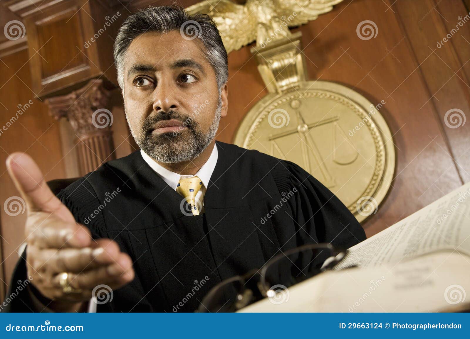 Male Judge Courtroom stock photo. Image of middle, adult - 29663124