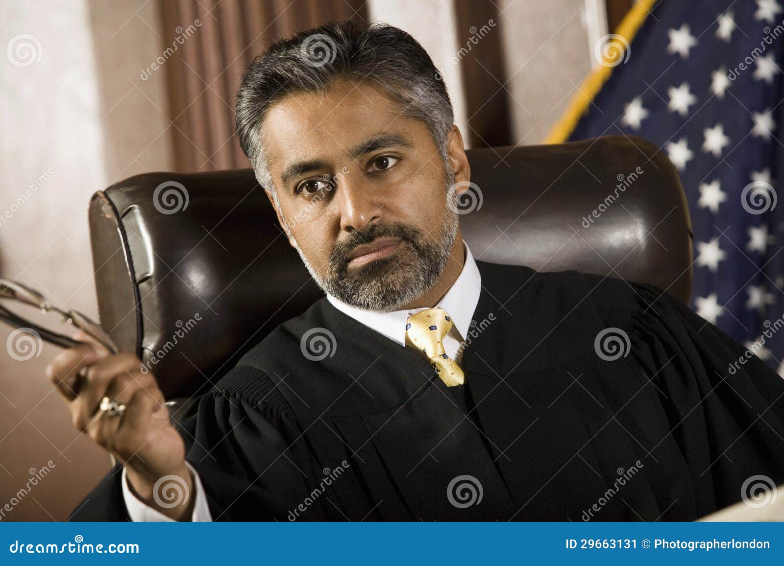 Male Judge in a Courtroom stock image. Image of asian - 29663131