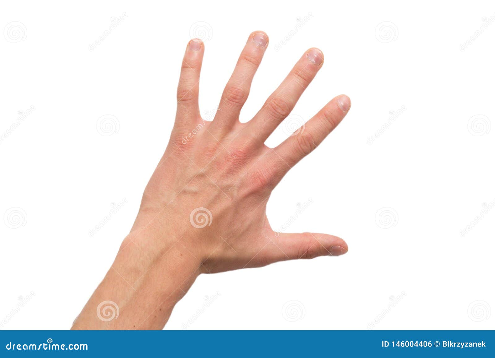 Male Left Hand Counting Isolated Stock Photo - Image of people, ideas ...