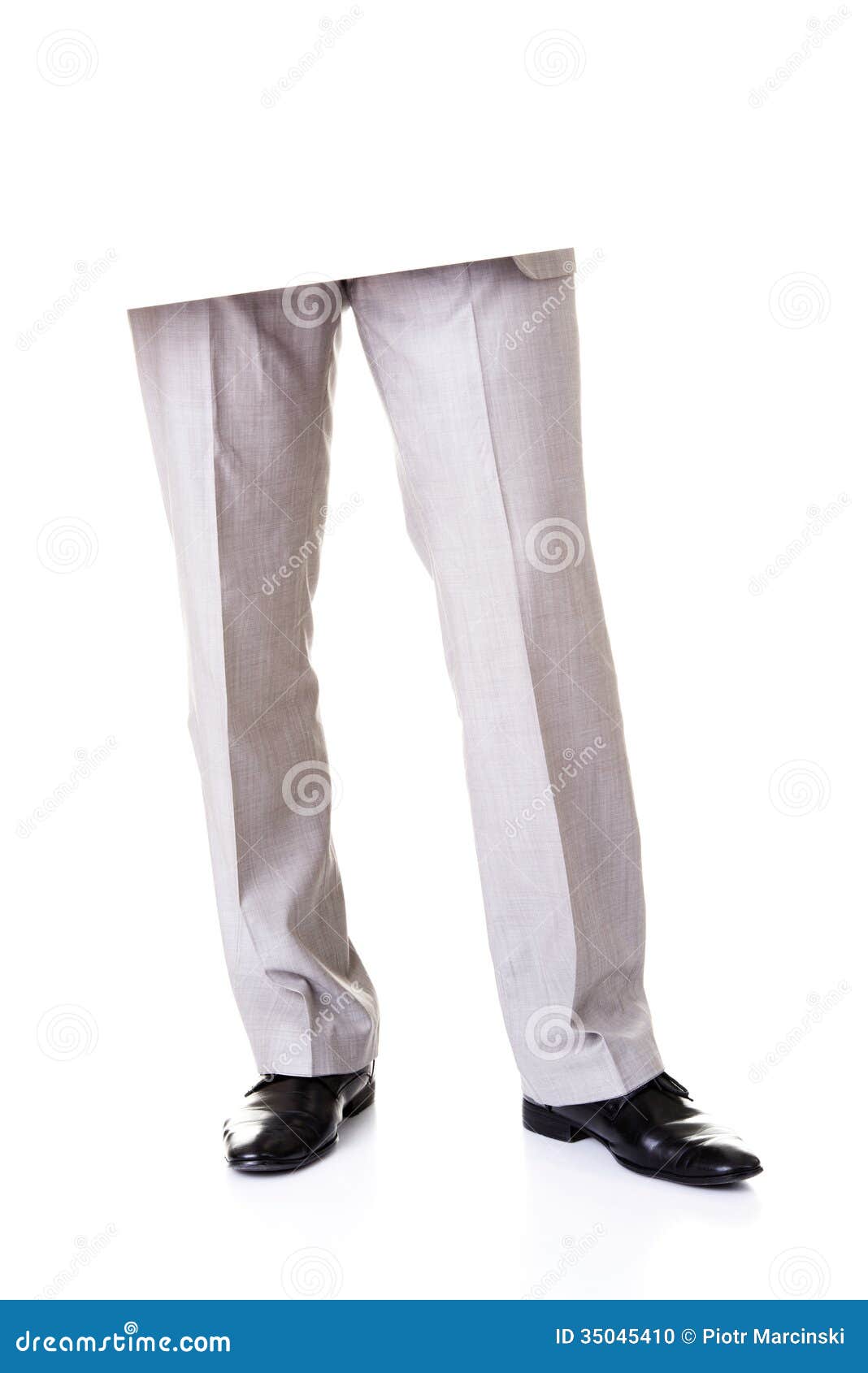 Male legs and empty blank. stock photo. Image of executive - 35045410
