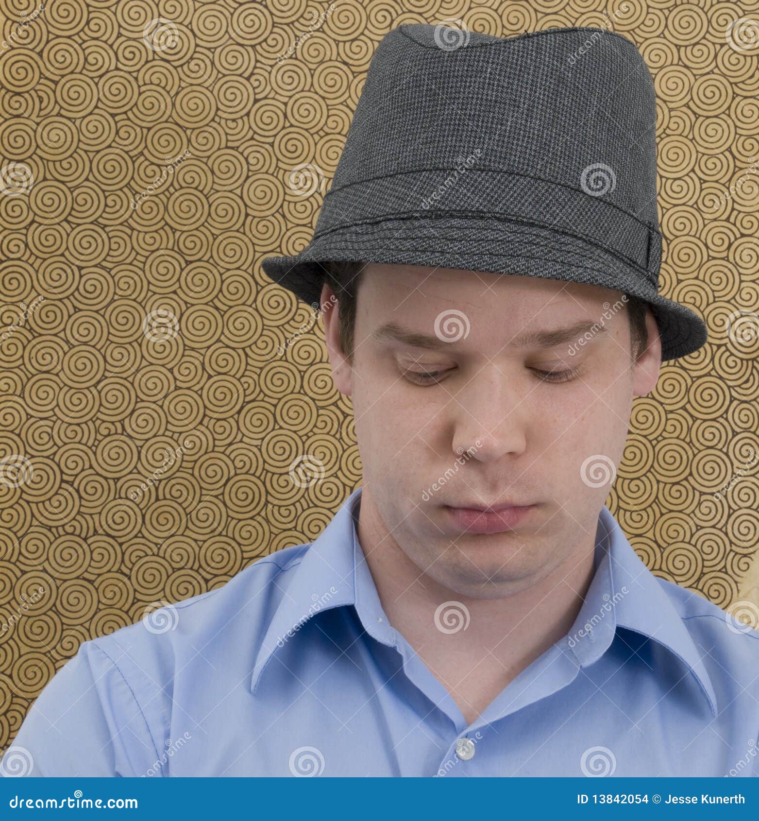 Male Looking Down stock photo. Image of twenties, spiral - 13842054