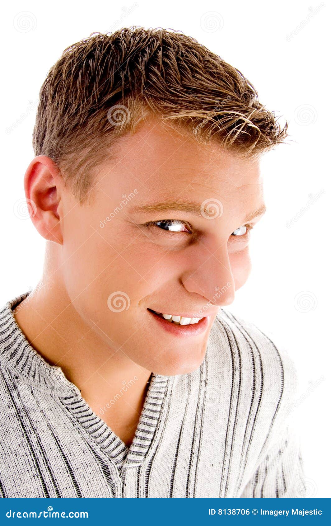 Male looking at a glance stock photo. Image of close, person - 8138706