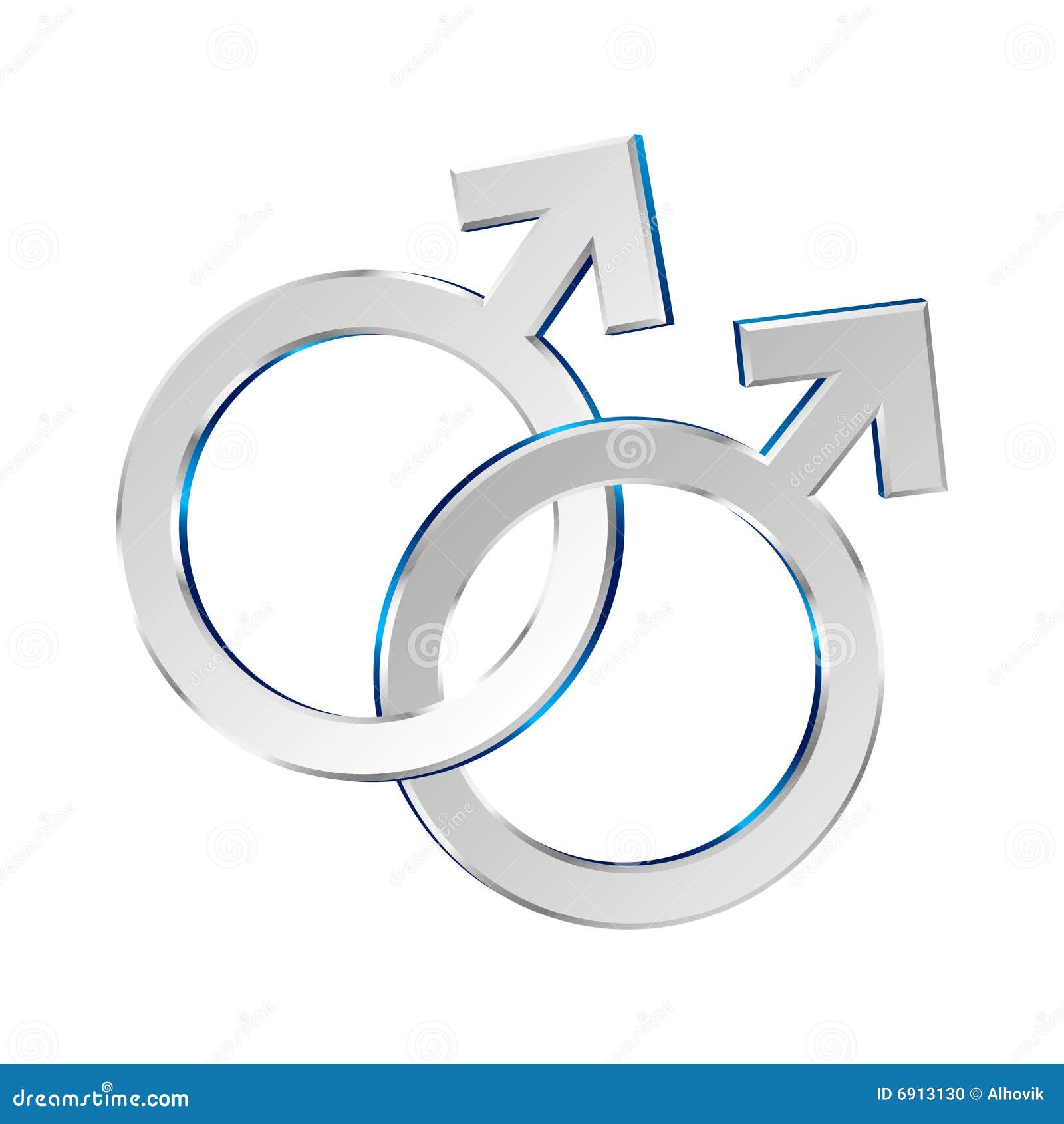 Male & Male symbols stock vector. Illustration of single - 6913130