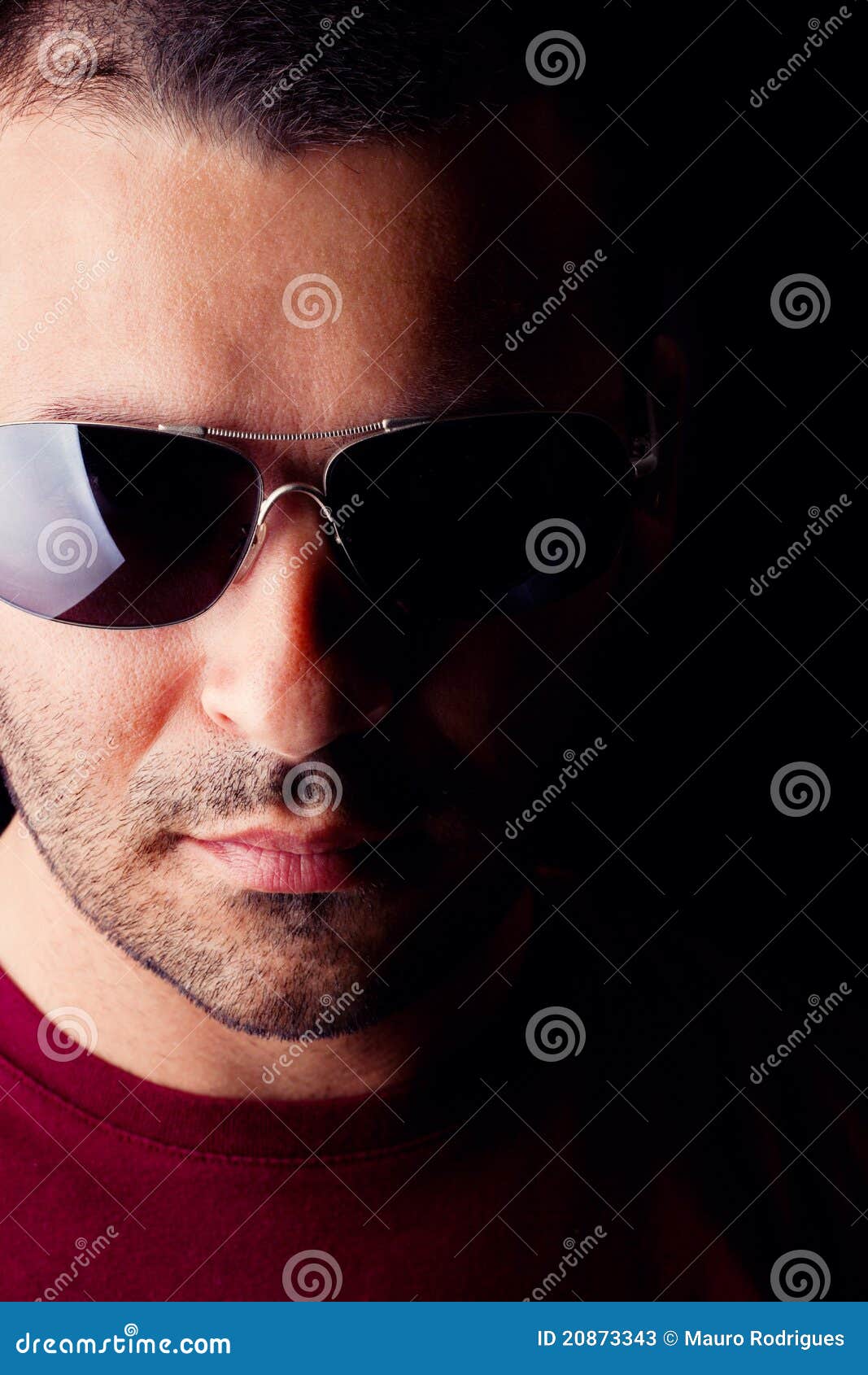 Male man with dark shades stock image. Image of healthy - 20873343
