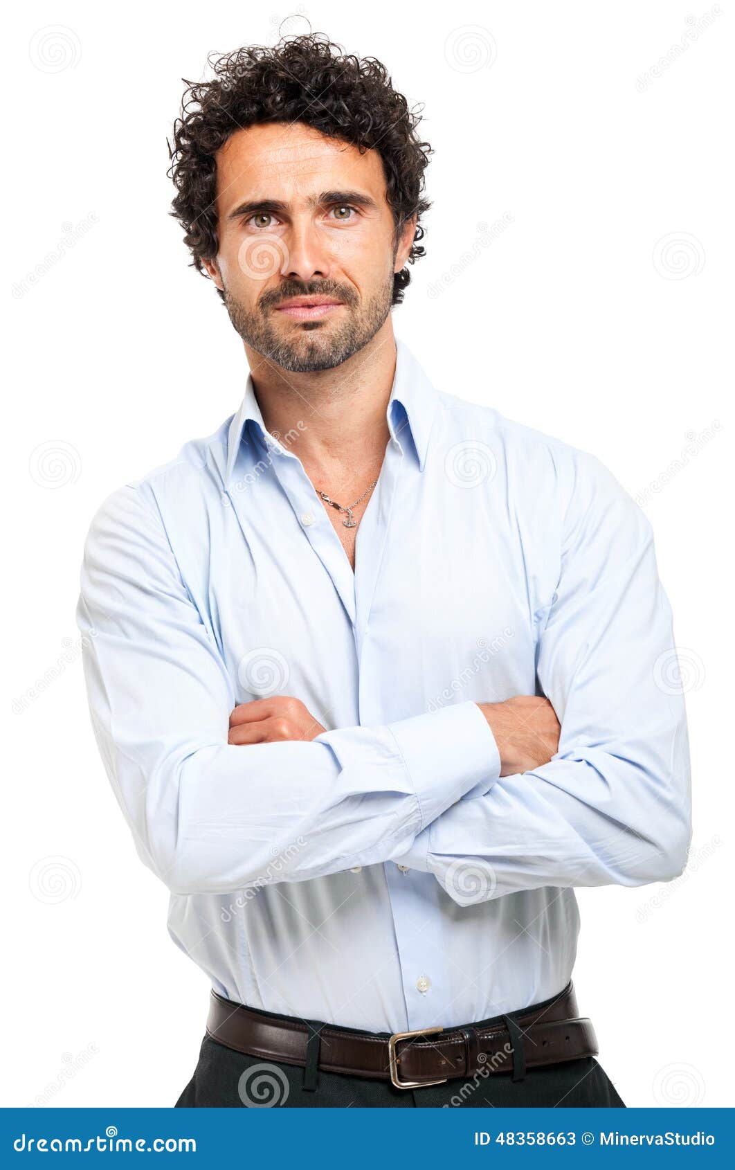 Male Manager Isolated on White Stock Image - Image of adult, business ...