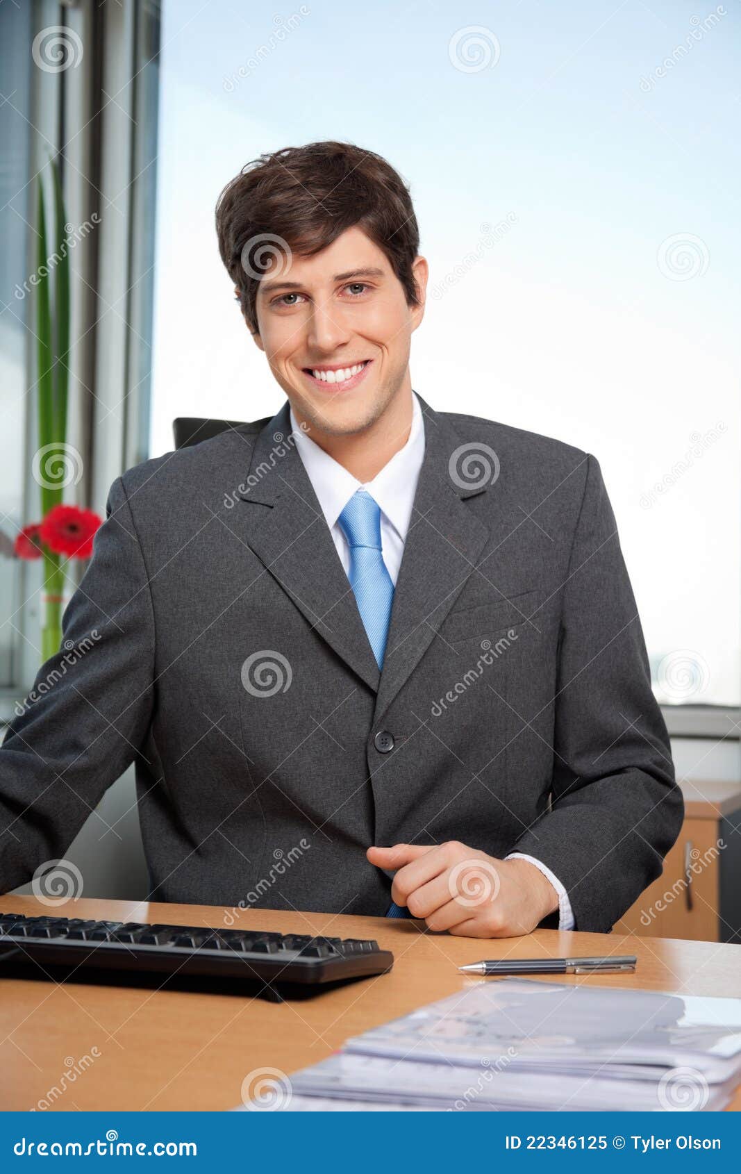 Male Manager Smiling stock image. Image of adult, businessperson - 22346125