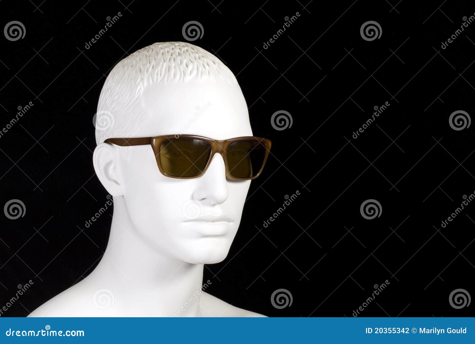 Male Mannequin Wearing Sunglasses Stock Photo - Image of lifelike ...