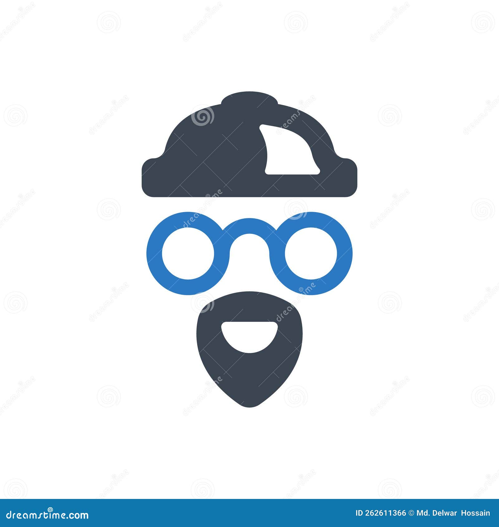 Male millennial icon stock vector. Illustration of sign - 262611366