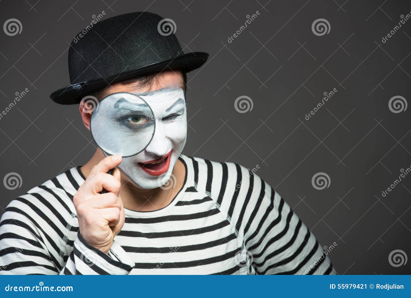 Male mime stock image. Image of grimace, investigate - 55979421