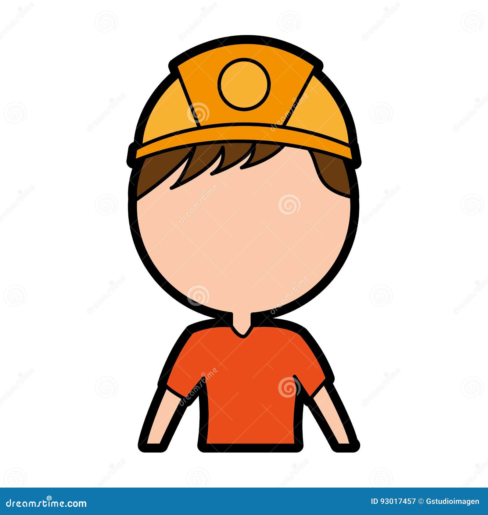 Male Miner Avatar Character Stock Vector - Illustration of flat, safety ...