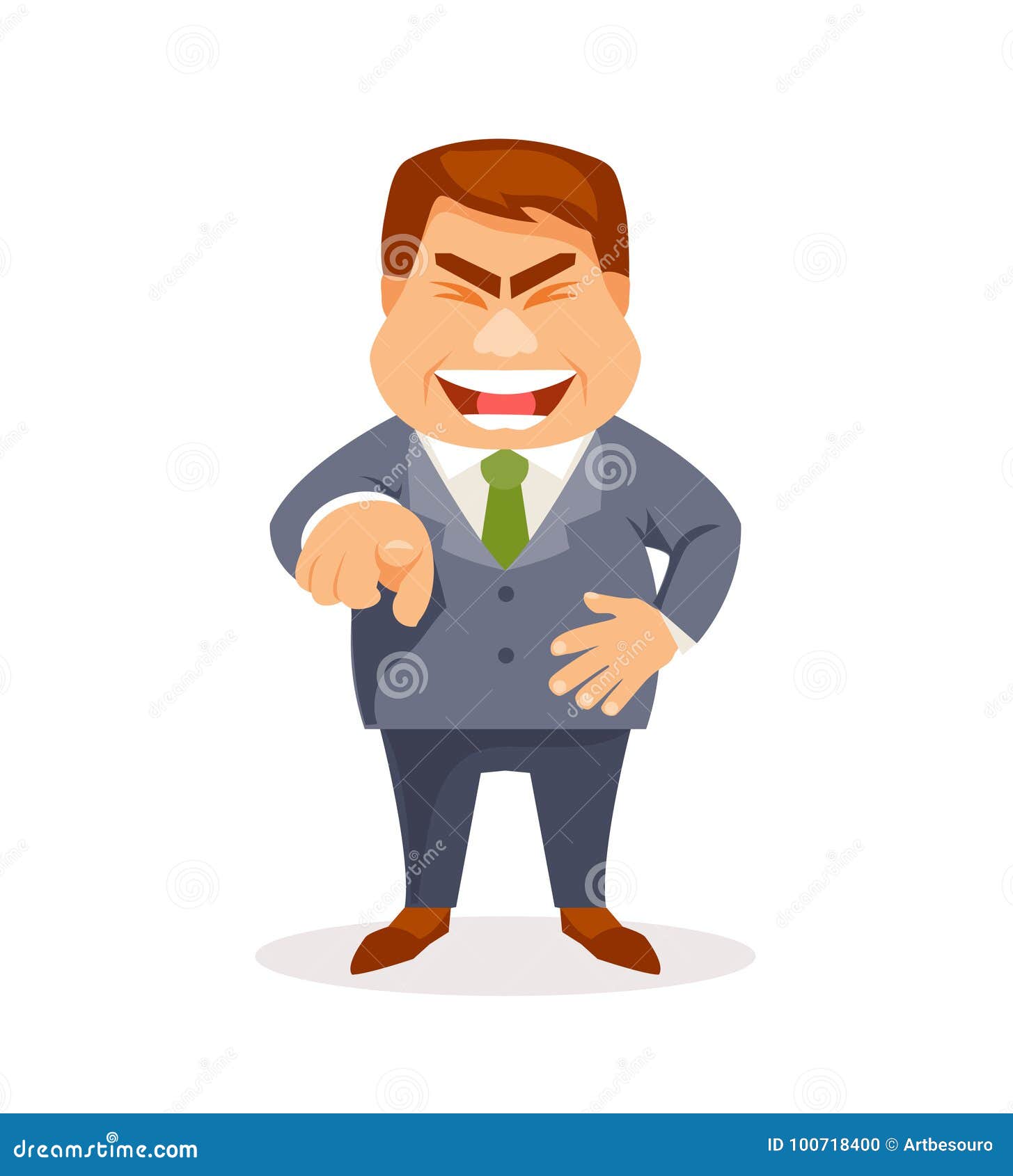 Male Mocker stock vector. Illustration of jeer, comical - 100718400