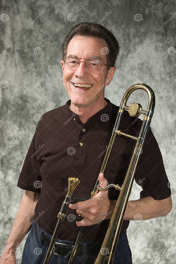 Male model stock image. Image of trombone, smiling, performer - 2334385