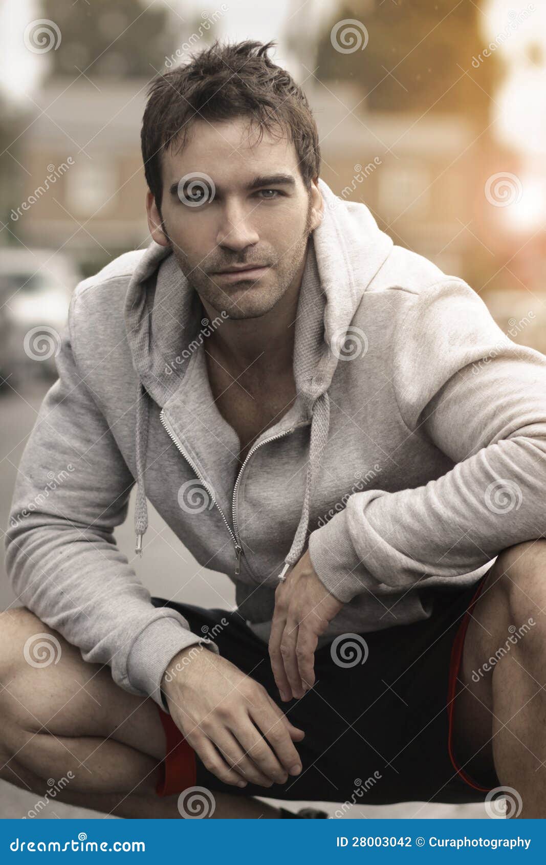 Male model stock photo. Image of cute, head, outside - 28003042