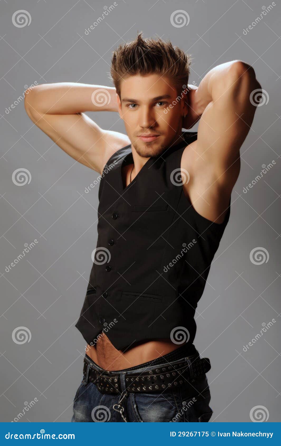 Male model stock image. Image of fashion, hair, shot - 29267175