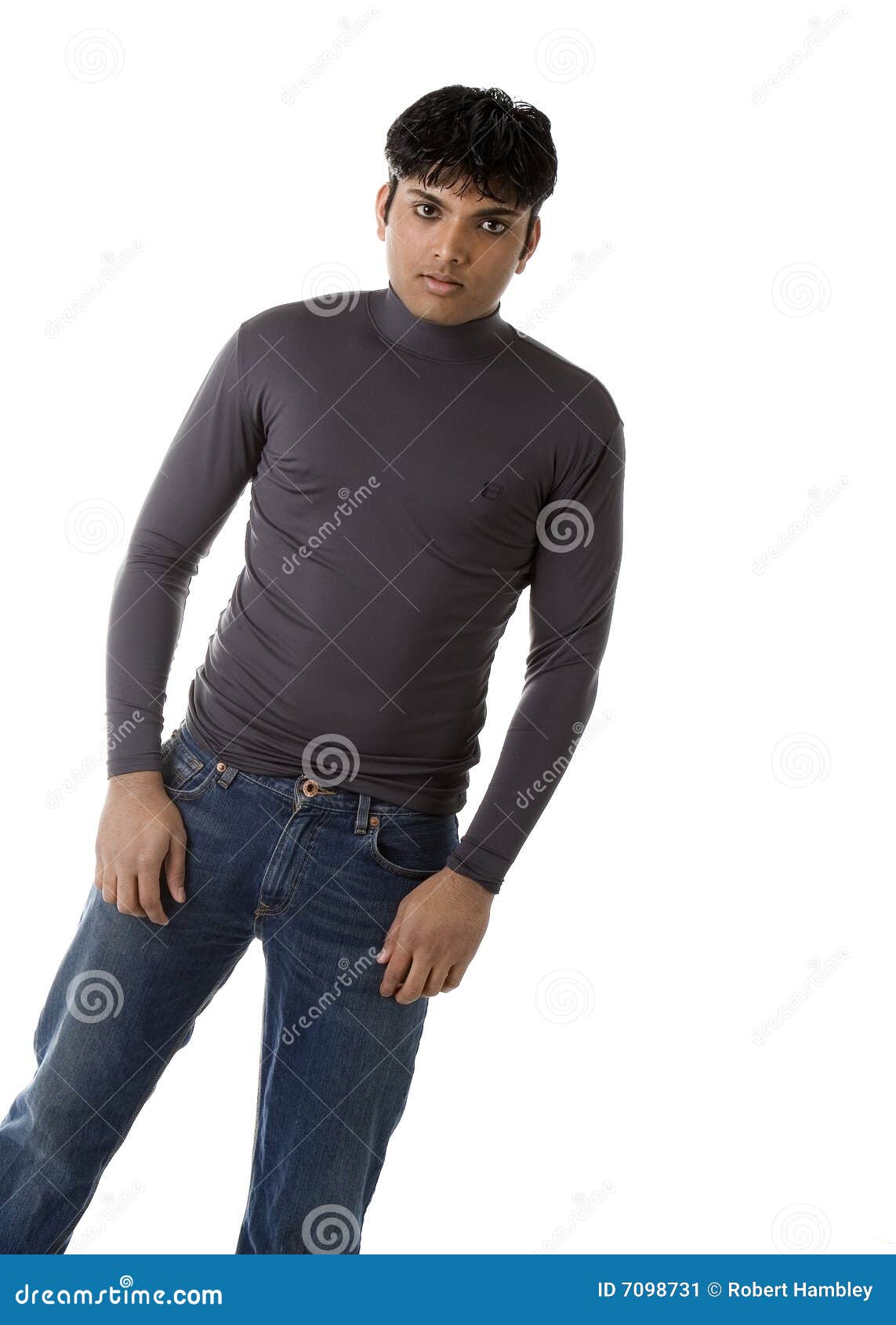 Male Model in Casual Clothes Stock Image - Image of relaxed, jeans: 7098731
