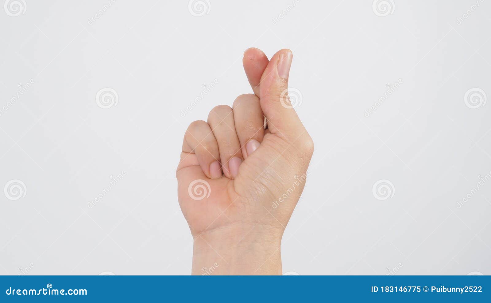 Male Model is Doing Mini Heart Hand Sign Stock Image - Image of concept ...