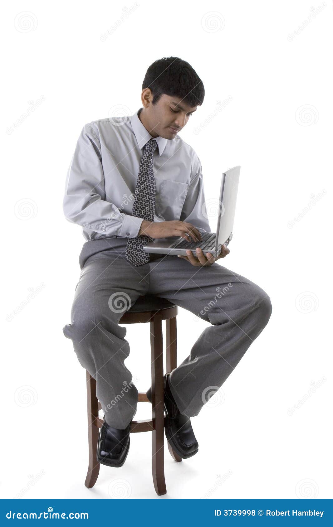 Male Model with laptop stock photo. Image of shirt, business - 3739998