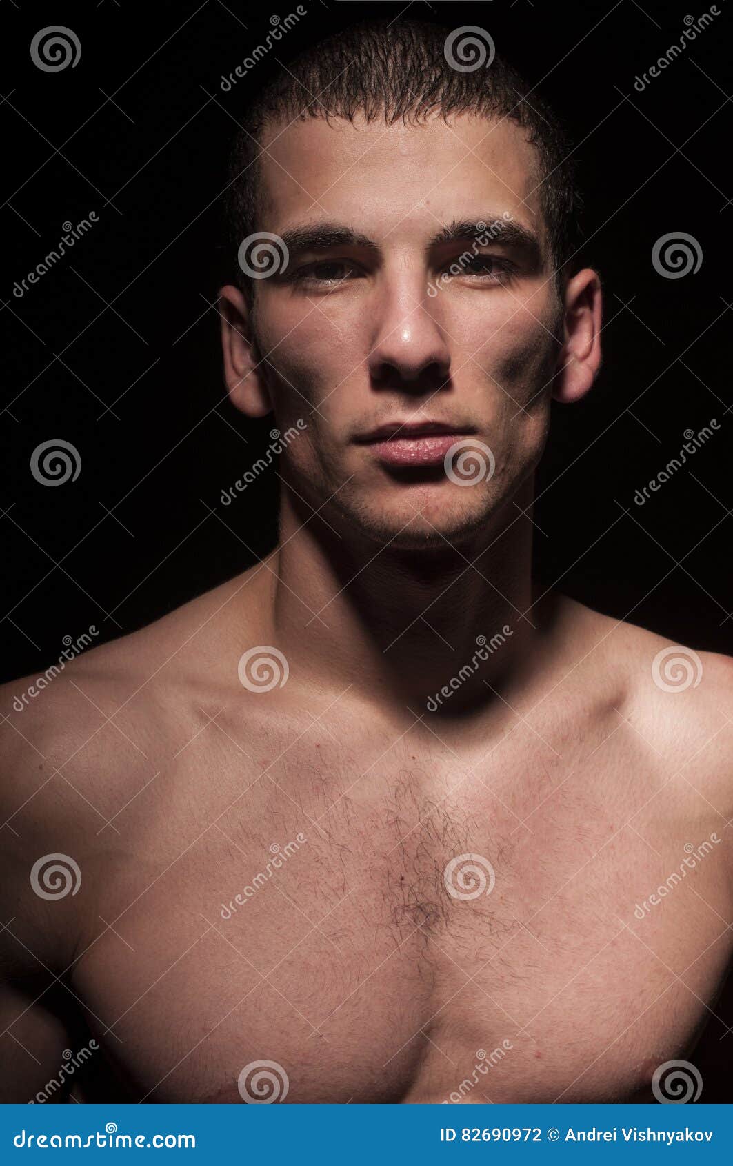 Knight Bodybuilder. Creative Collage. Elderly Bearded Man In Medieval ...