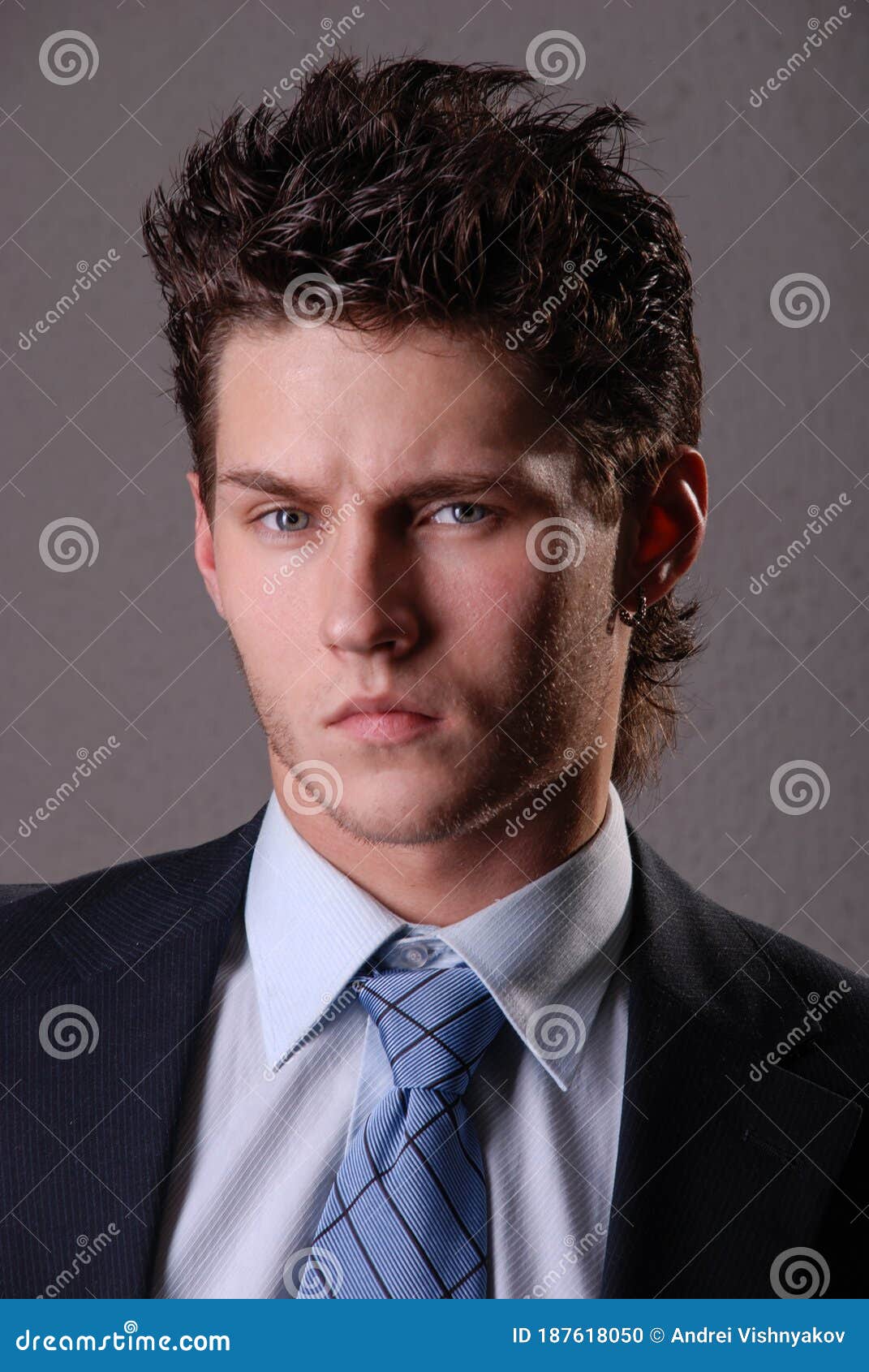 Model in suite stock photo. Image of fresh, closeup - 187618050