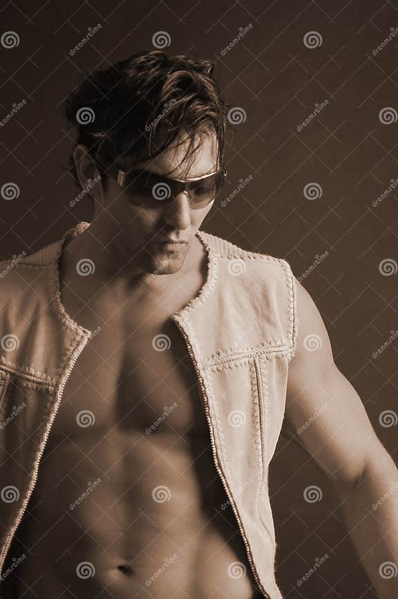 Male model with shades stock image. Image of romantic - 1124545