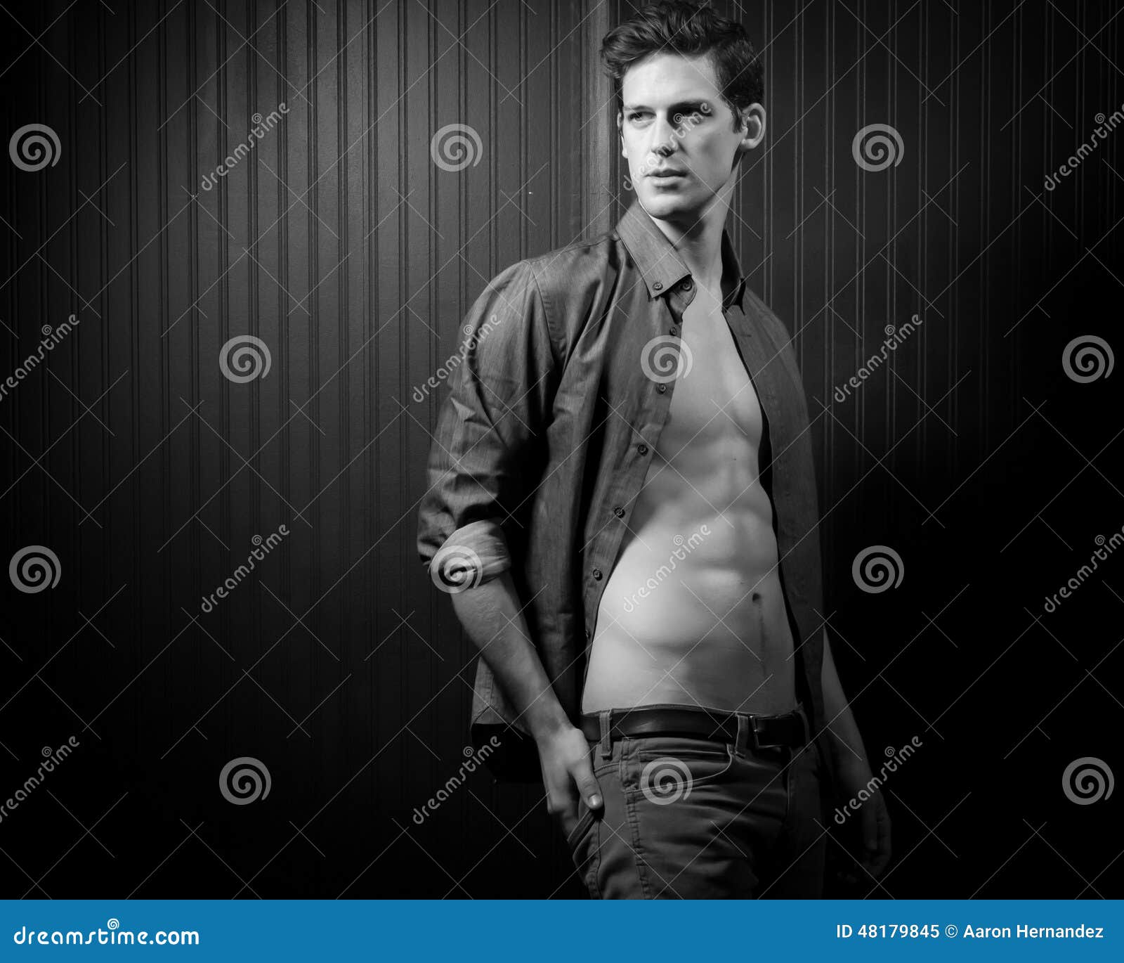 Male Muscular Abdominal Midsection Stock Image - Image of muscular ...