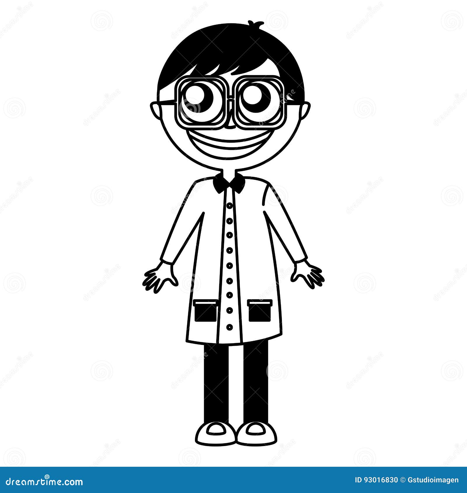 Male nerd avatar character stock vector. Illustration of icon - 93016830