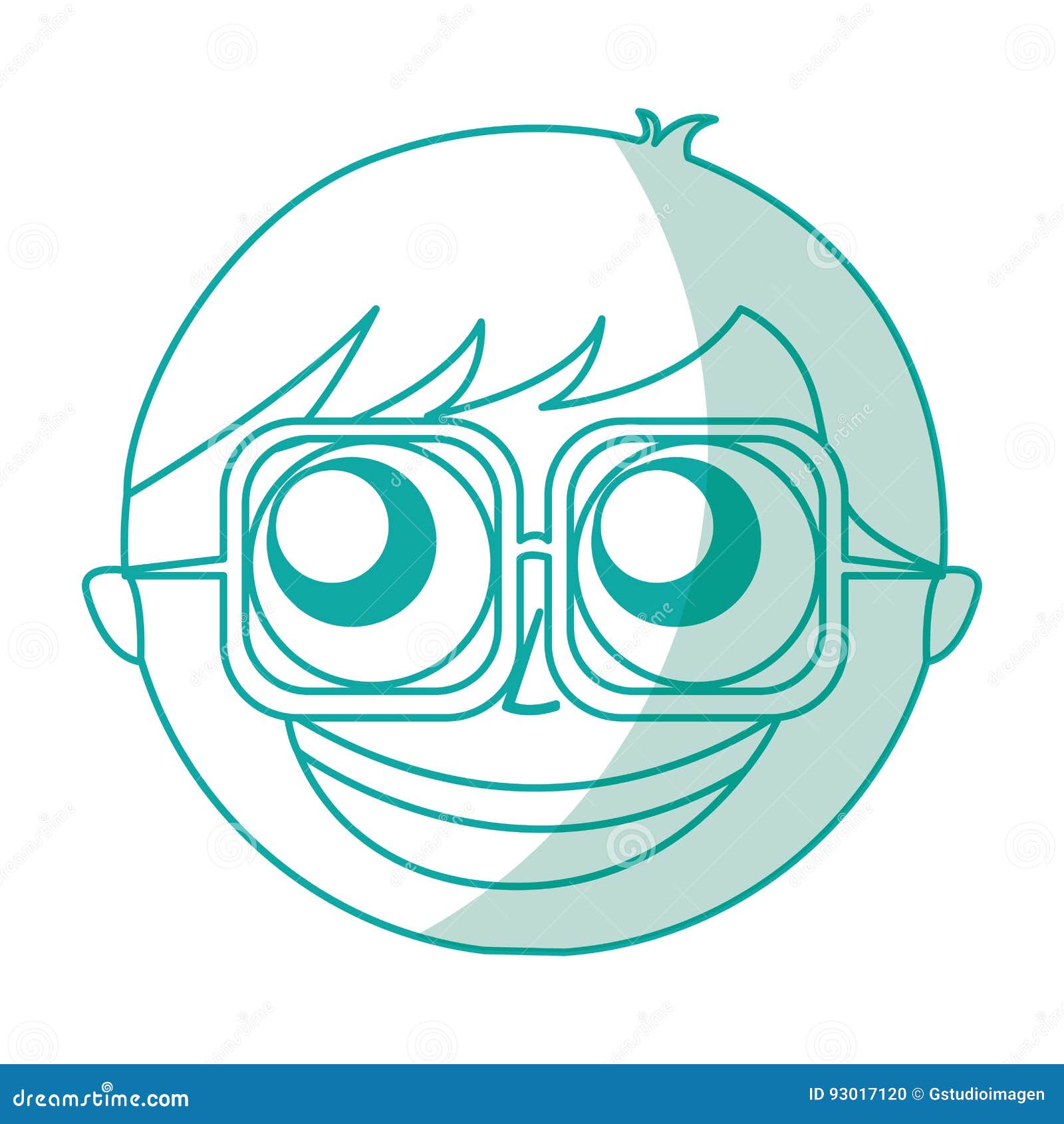 Male nerd avatar character stock vector. Illustration of portrait ...