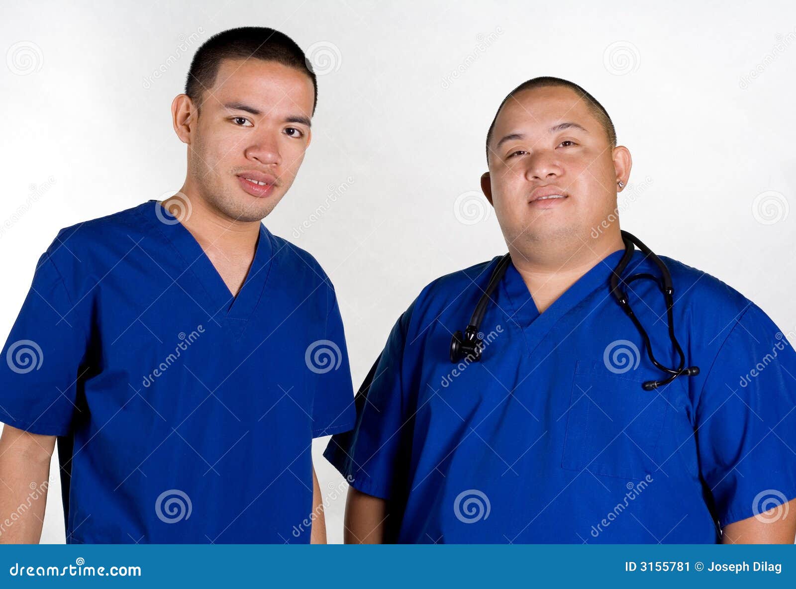 Male nurses stock image. Image of medical, gown, care - 3155781